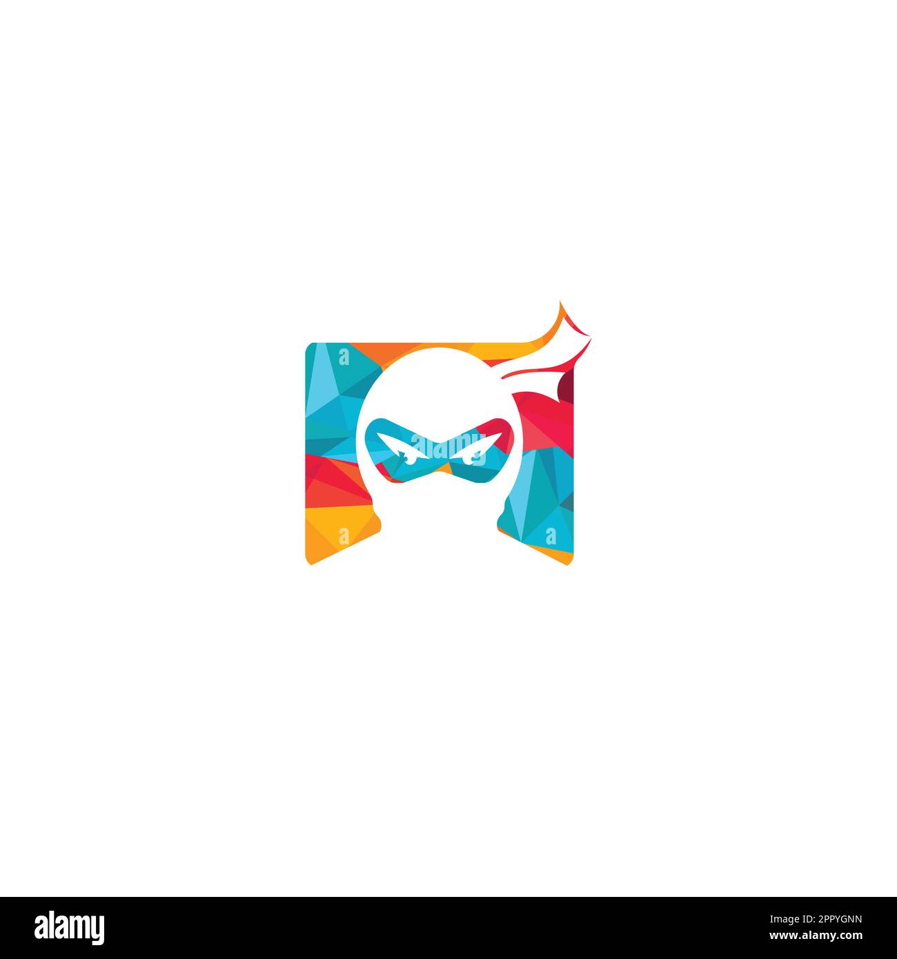 Ninja vector logo design template Stock Vector Image & Art - Alamy