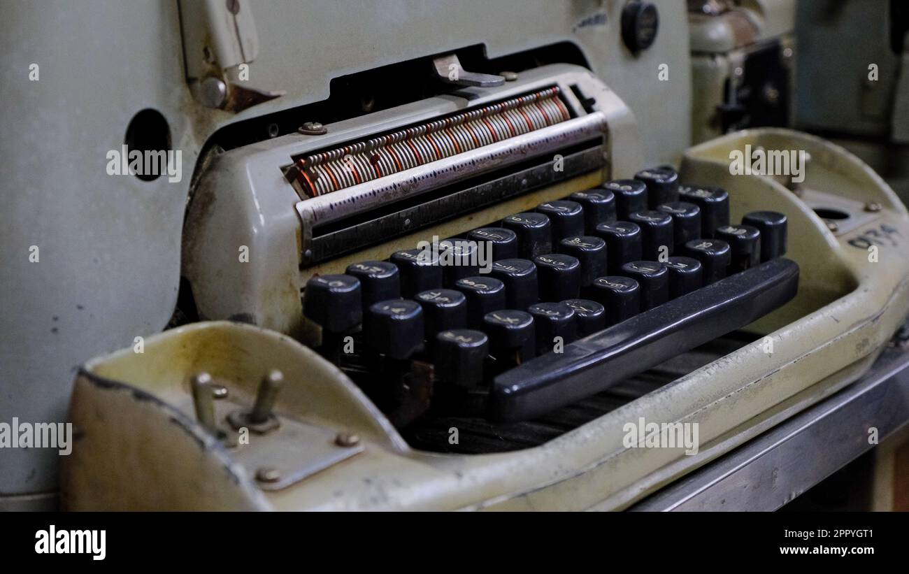 Old typewriter at Independence Palace, Ho Chi Minh City, Vietnam Stock ...