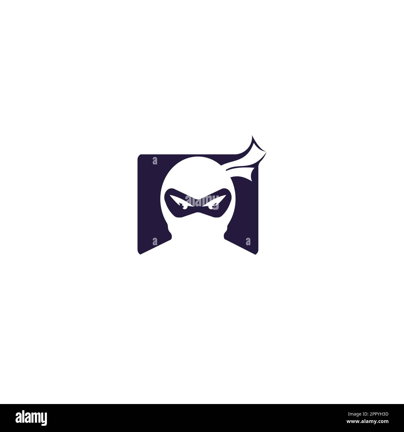 Ninja vector logo design template Stock Vector Image & Art - Alamy