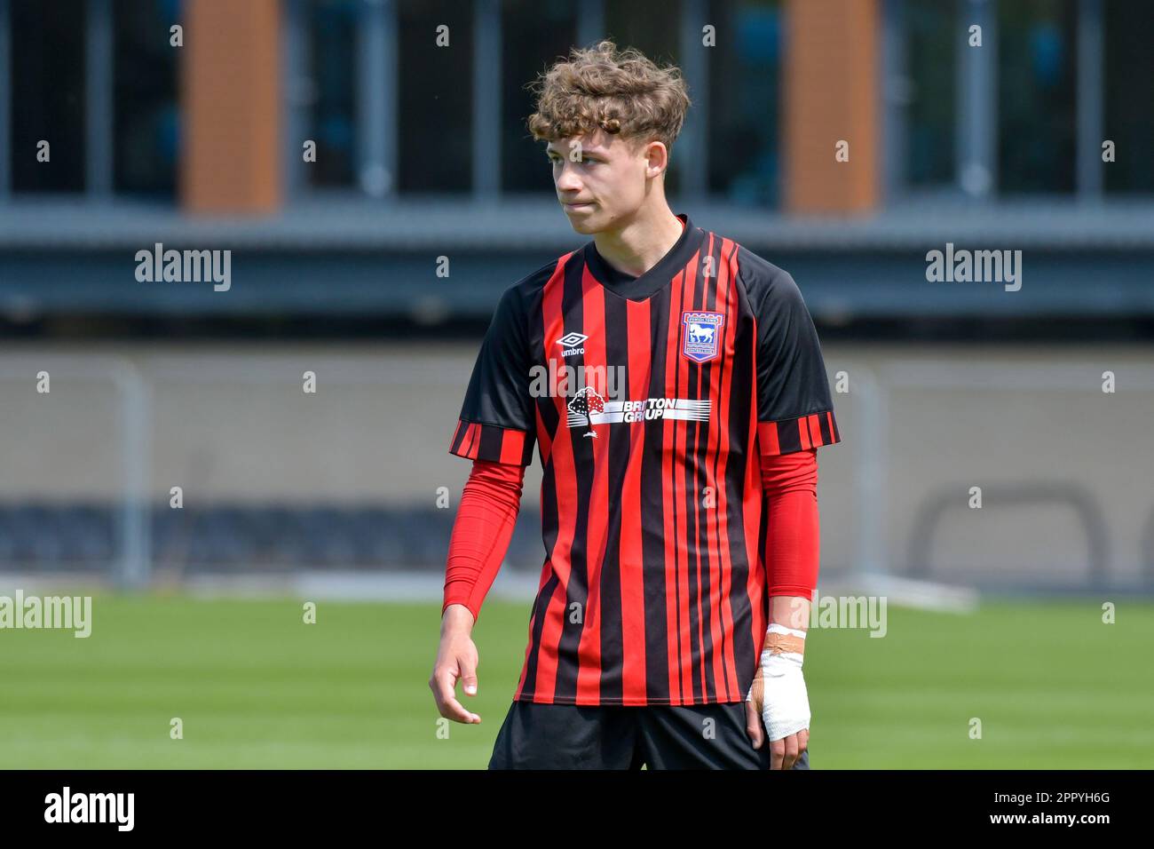 Swansea, Wales. 25 April 2023. Ben Haddock of Ipswich Town during the ...