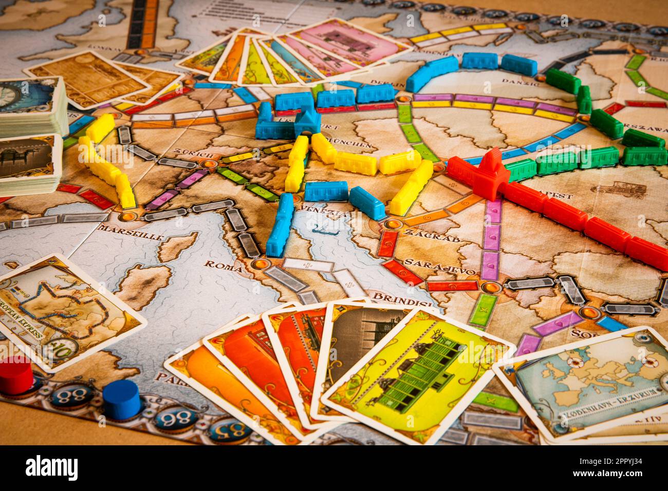 Ticket To Ride Europe, Days of Wonder Games, Board Game, Still Life ...