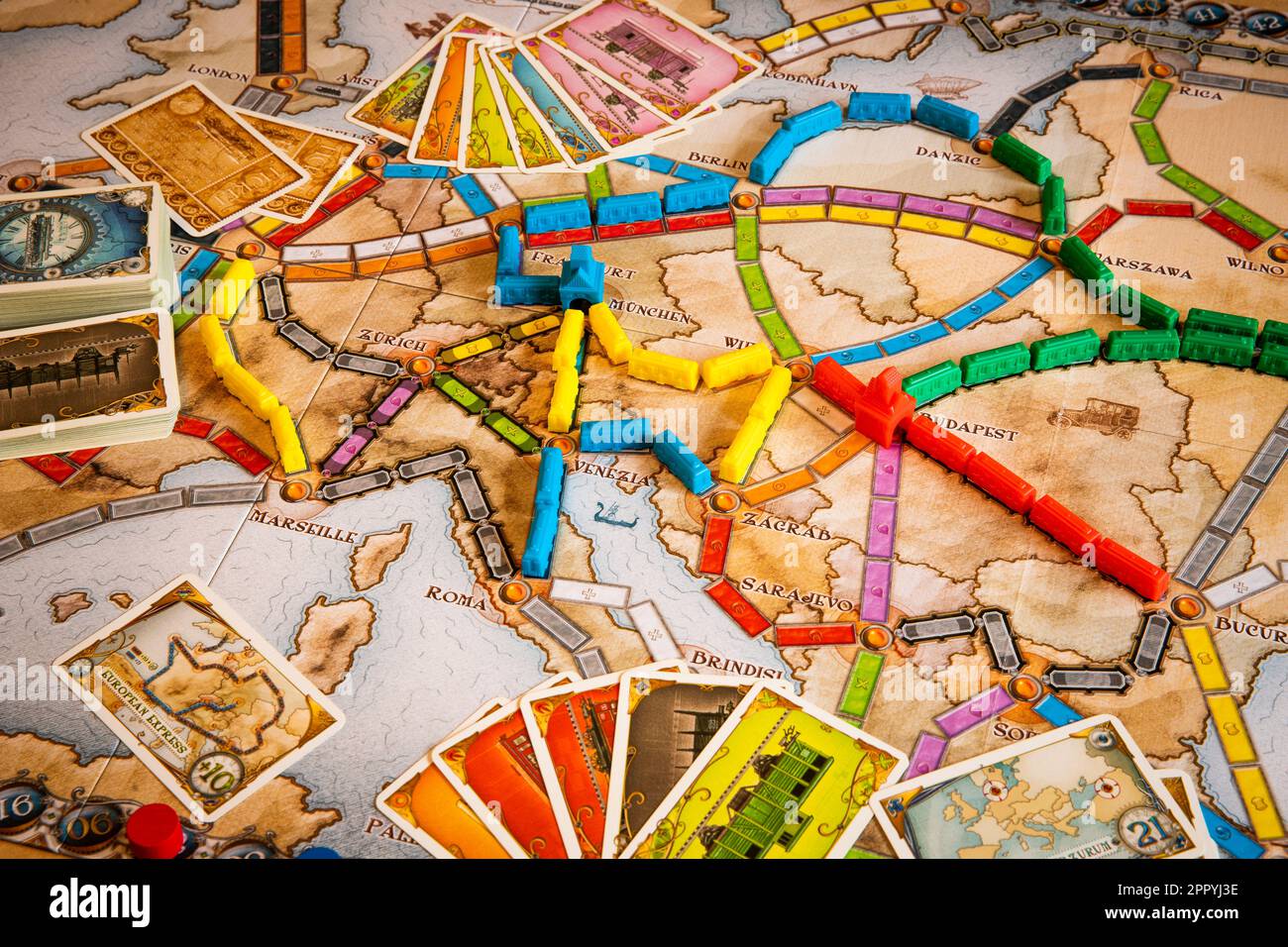 Ticket To Ride Europe, Days of Wonder Games, Board Game, Still Life ...