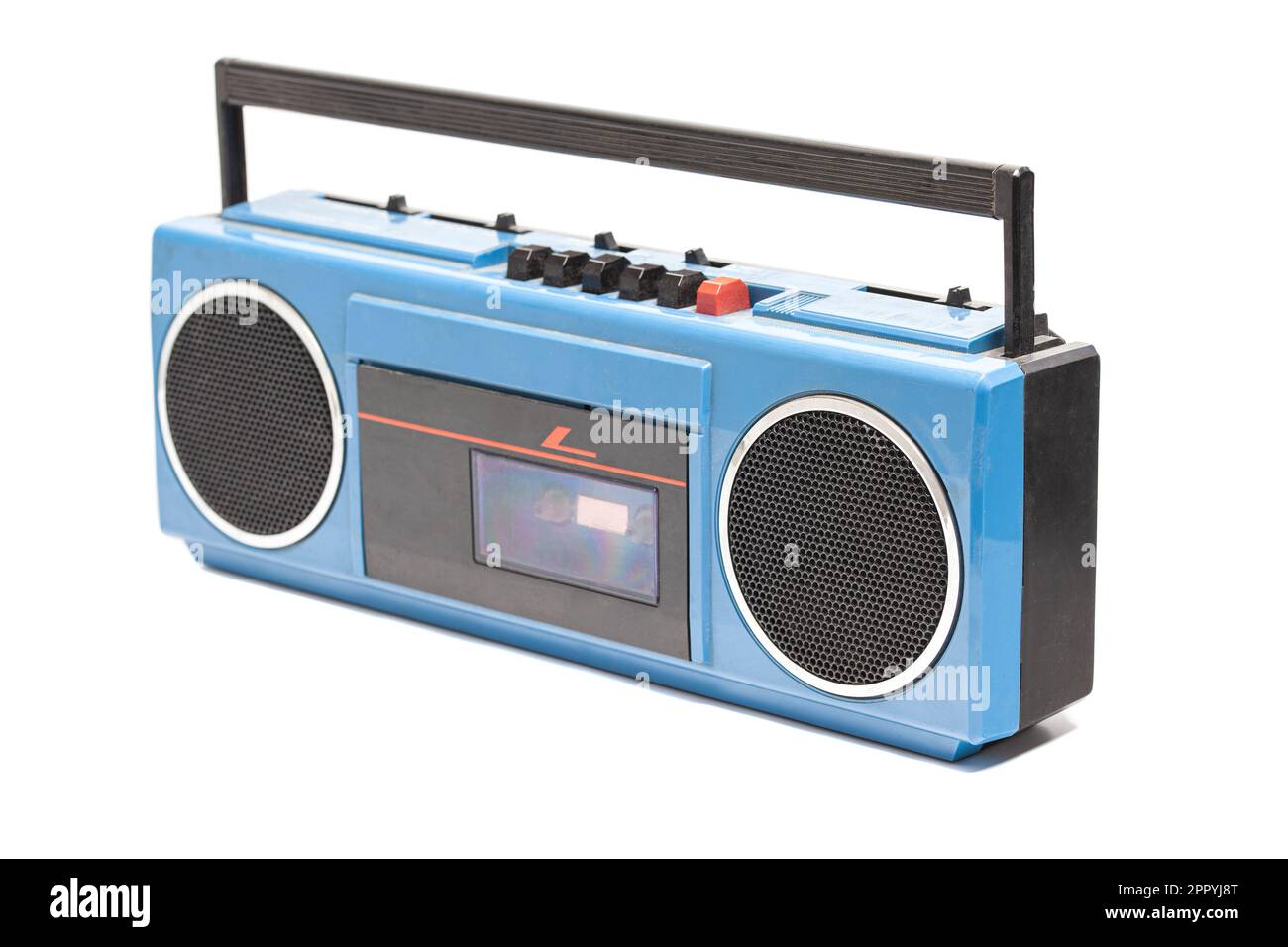 Old portable stereo cassette recorder Stock Photo - Alamy