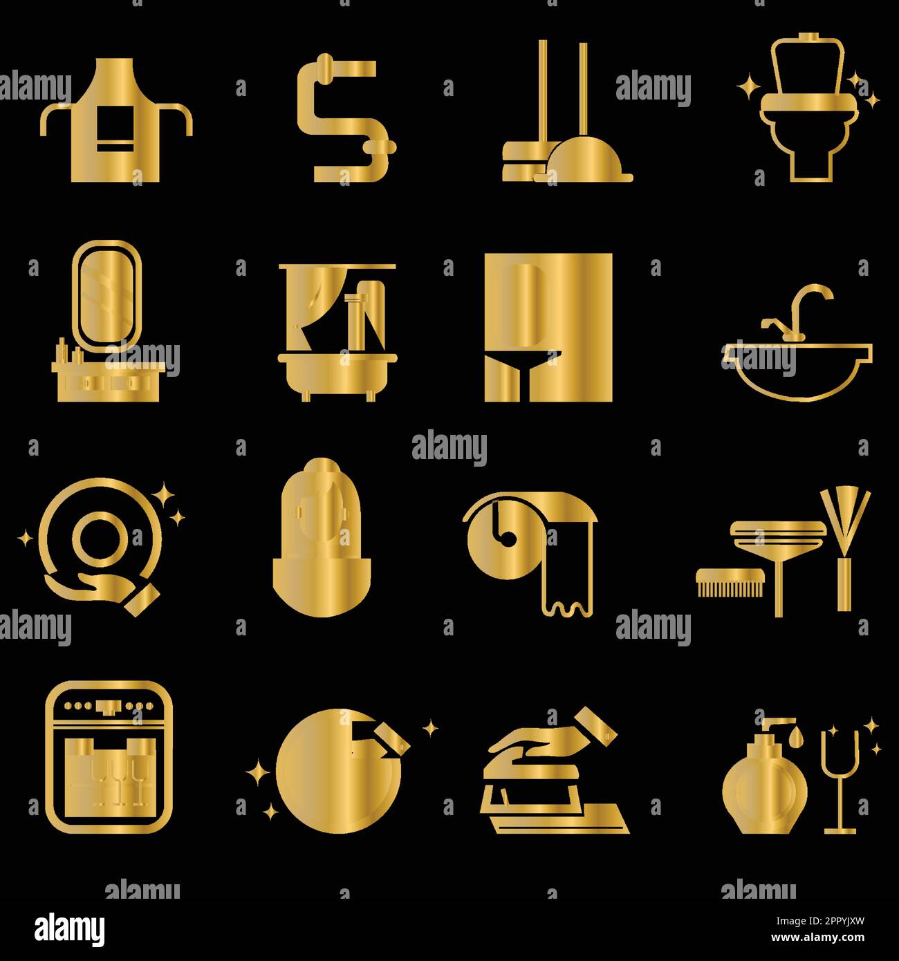 Gold washing illustration Stock Vector Images - Alamy