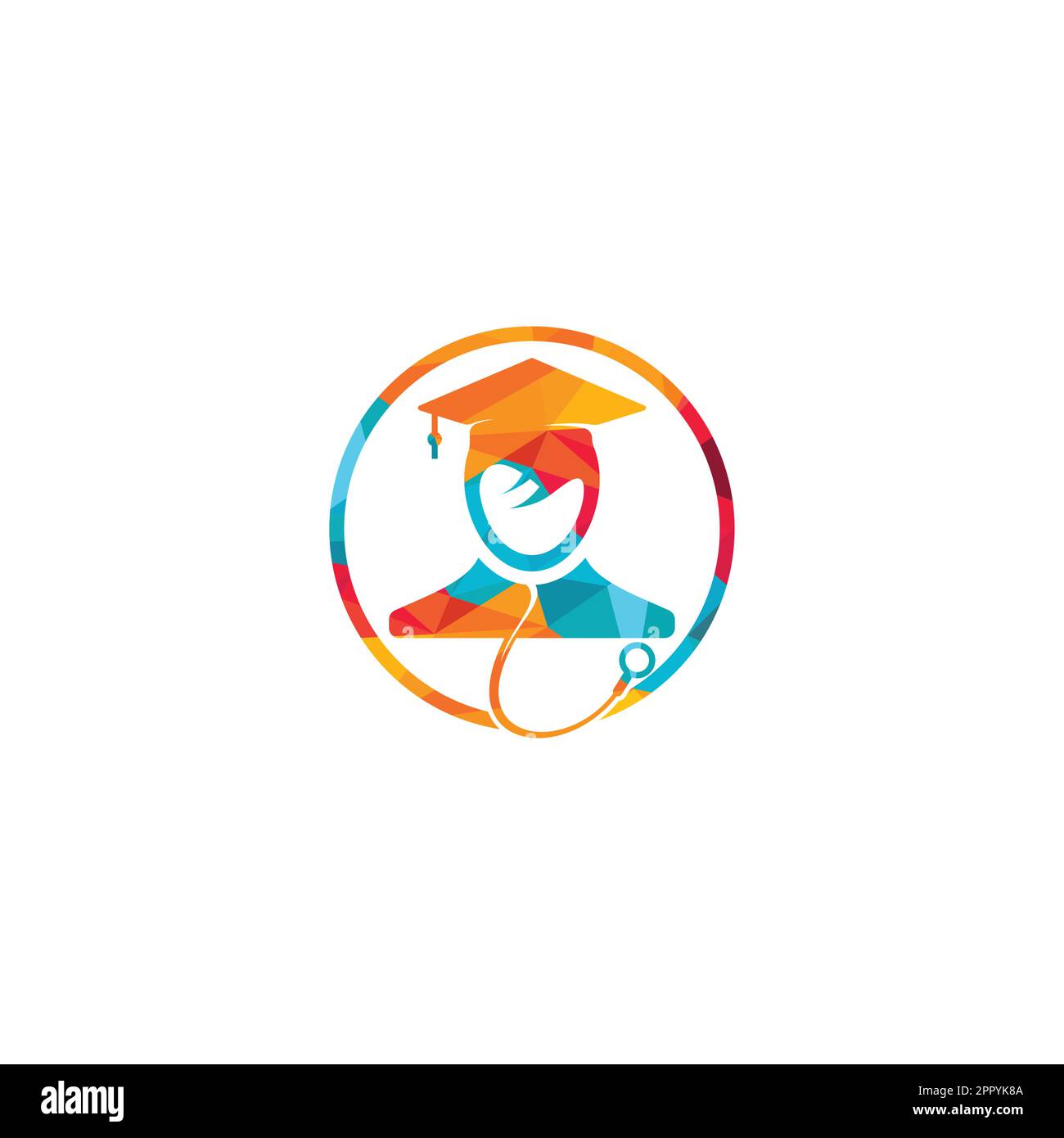 Medical School vector logo design. Medical student icon vector Stock ...