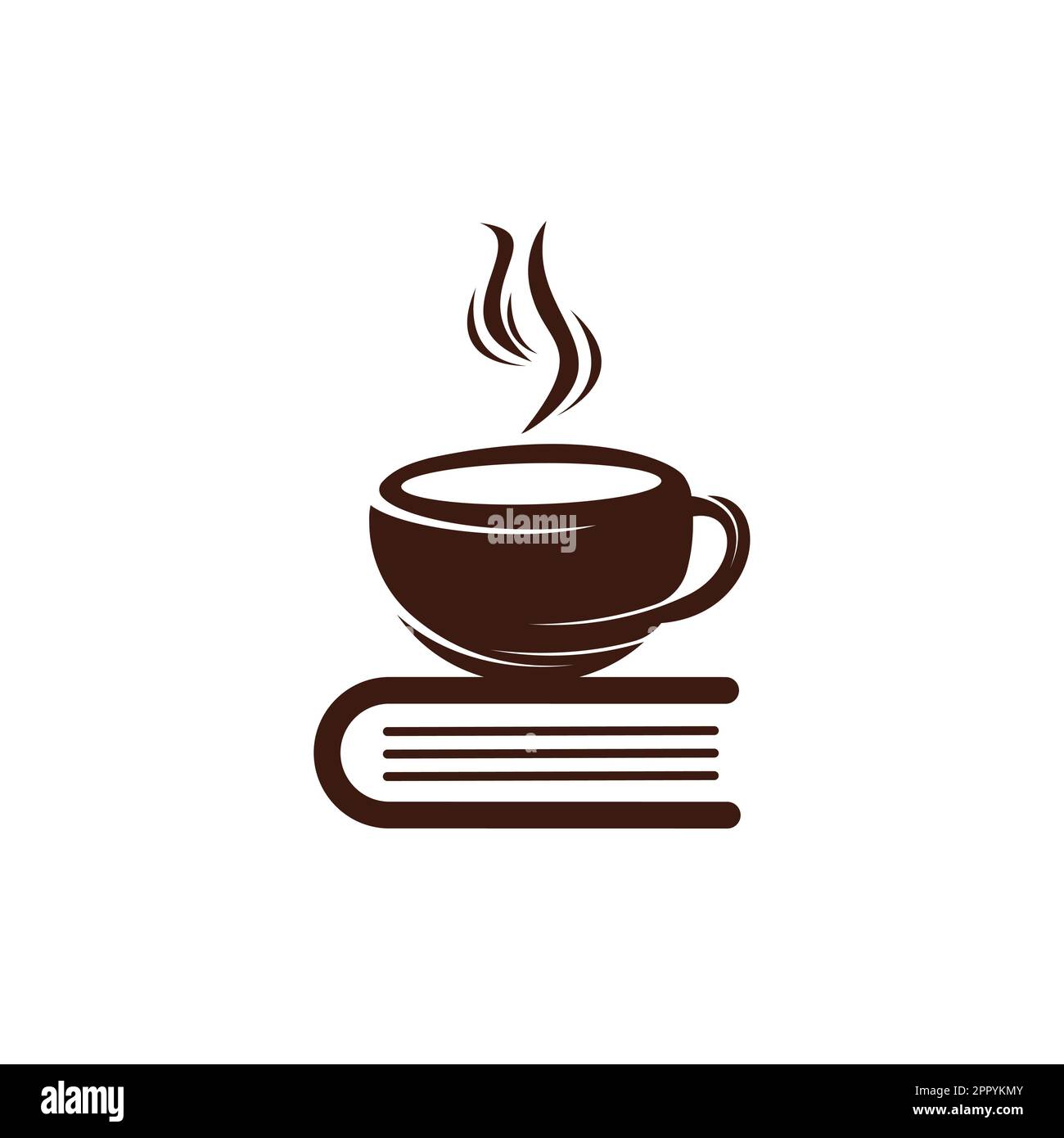 Coffee book vector logo design. Tea Book Store Iconic Logo Stock Vector ...