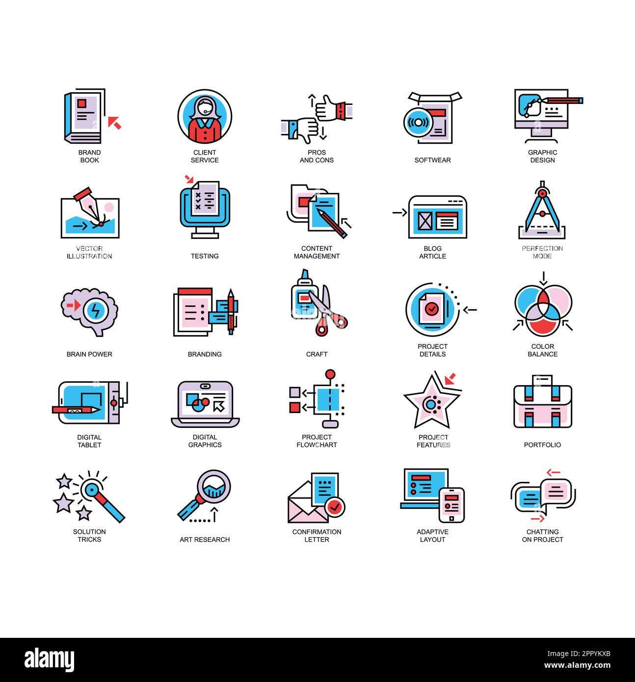 Business thinking icons collection vector Stock Vector Image & Art - Alamy