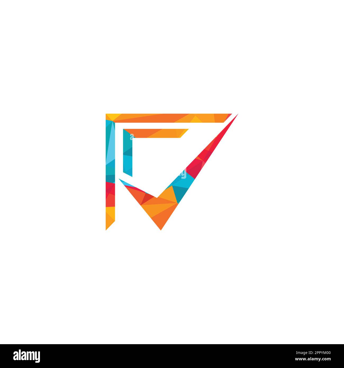 Check mark logo template vector design Stock Vector Image & Art - Alamy