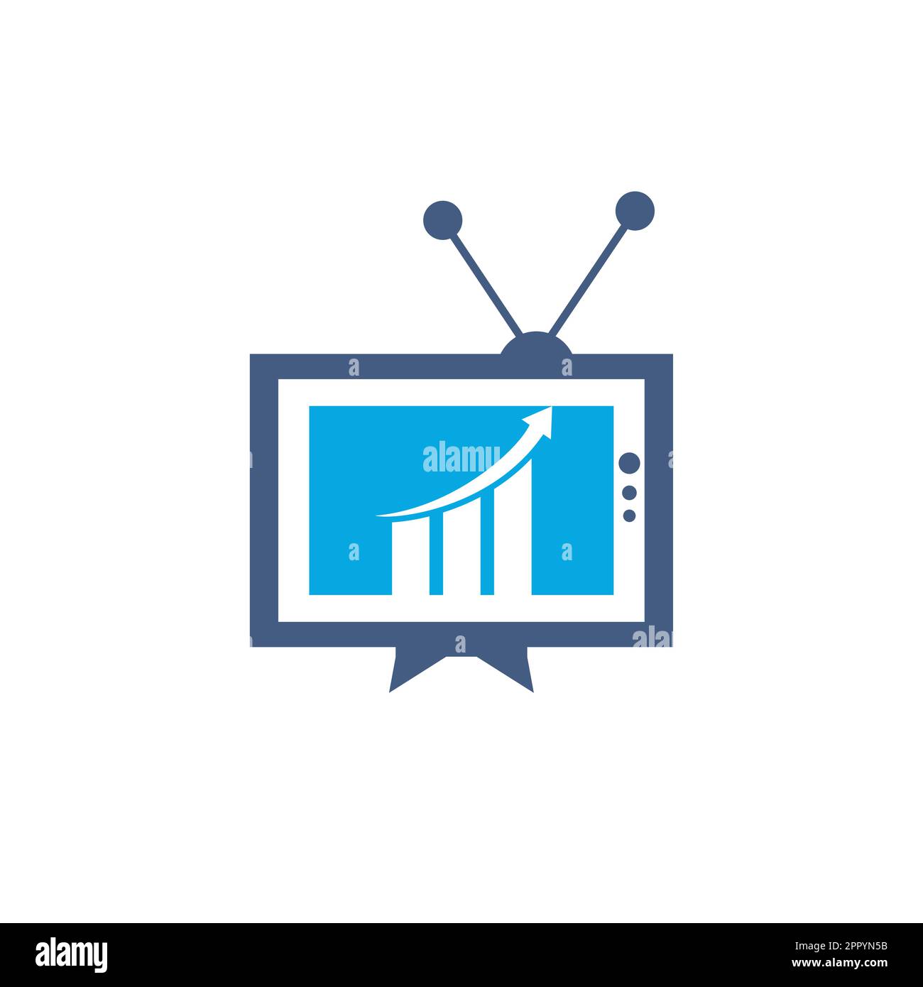 Finance TV Logo Design Template. Tv chart logo Design Vector ...