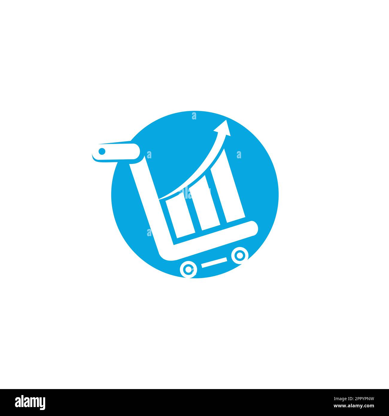 Business and Stock market logo design. Vector illustration of the bar ...