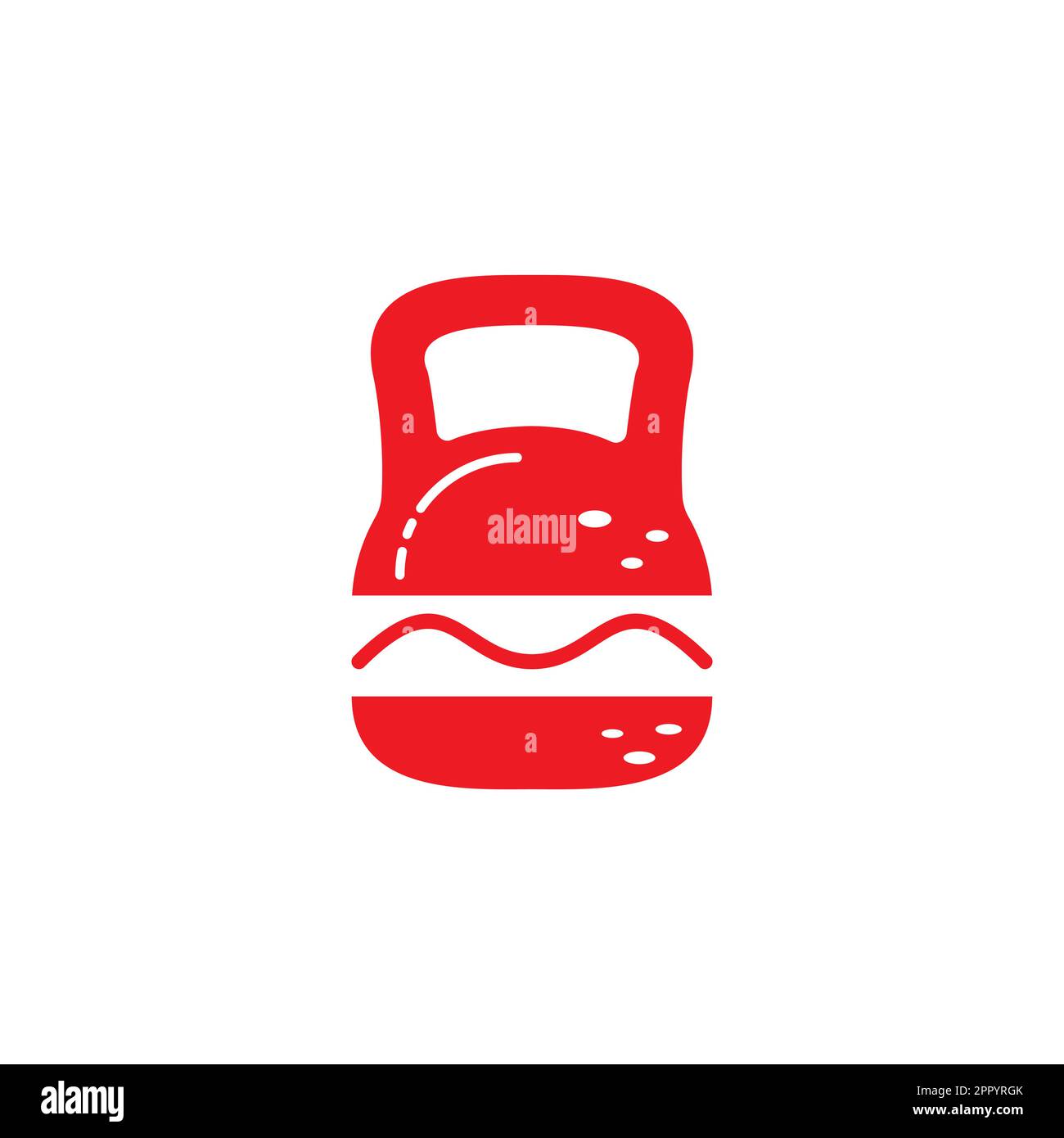 Strong burger vector logo design. Dumbbell and burger icon Stock Vector ...