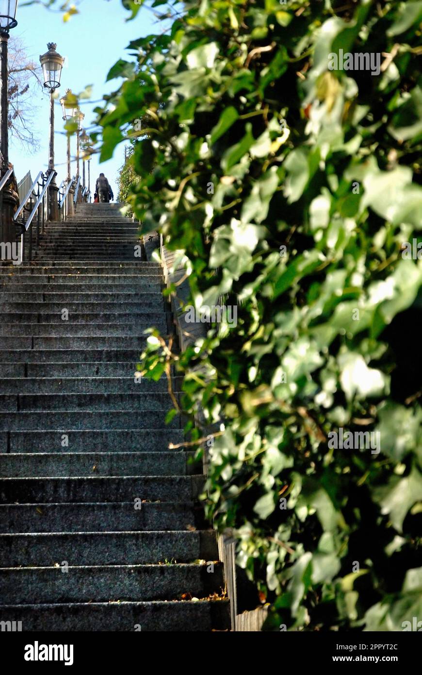 Paris steep steps hi-res stock photography and images - Alamy