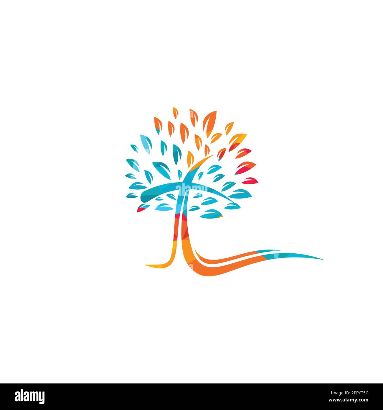 Tree religious cross symbol icon vector design Stock Vector Image & Art ...
