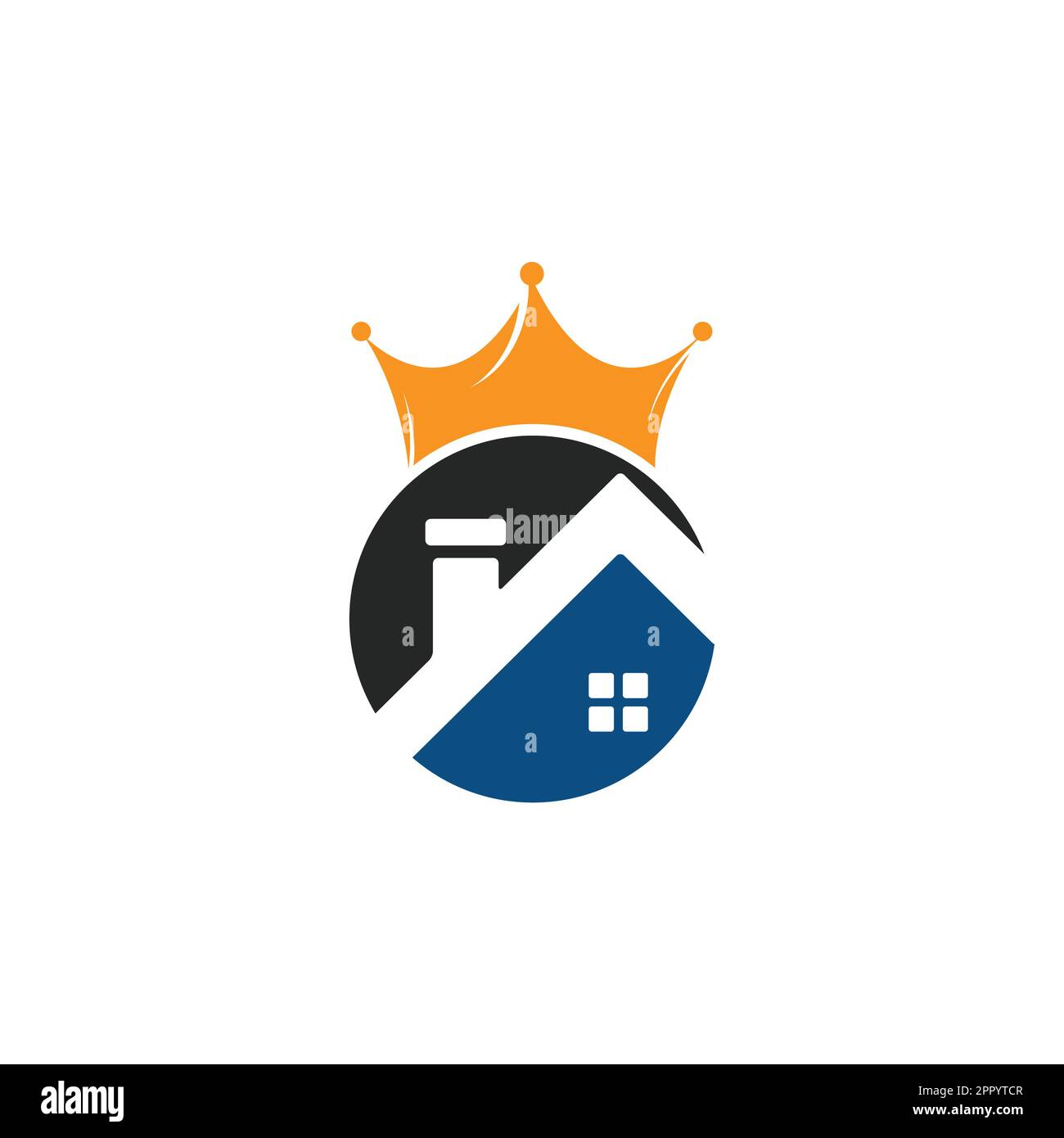 Home king vector logo design. Creative home and crown vector logo ...