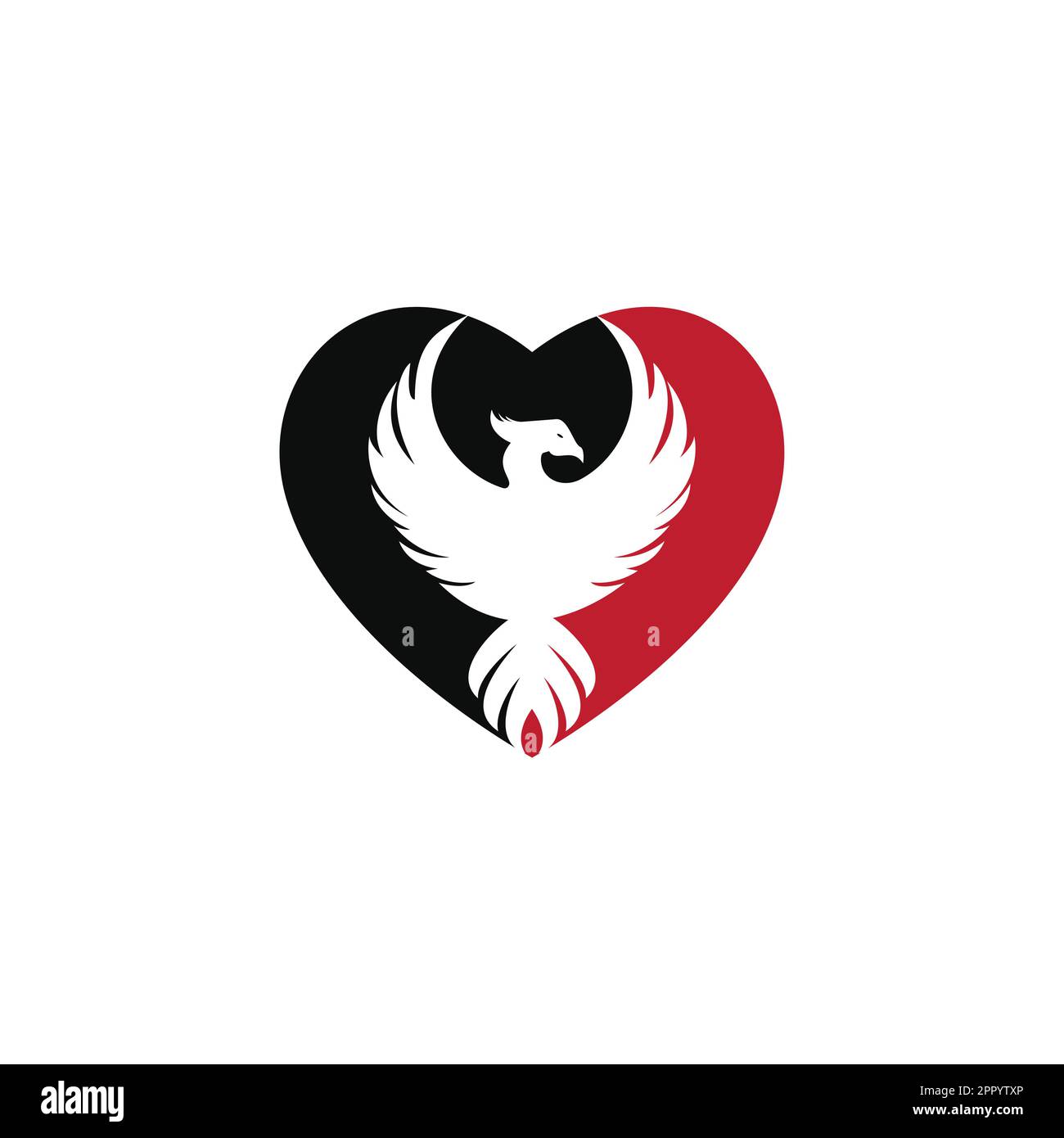 Heart phoenix Stock Vector Images - Alamy