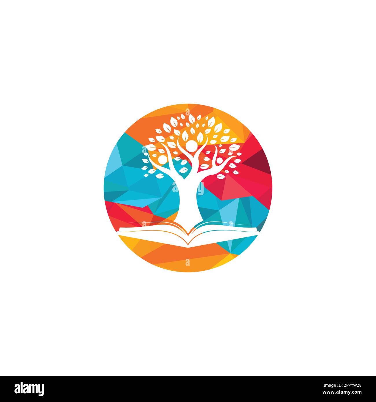 Human tree logo design. Leader education logo design Stock Vector Image ...
