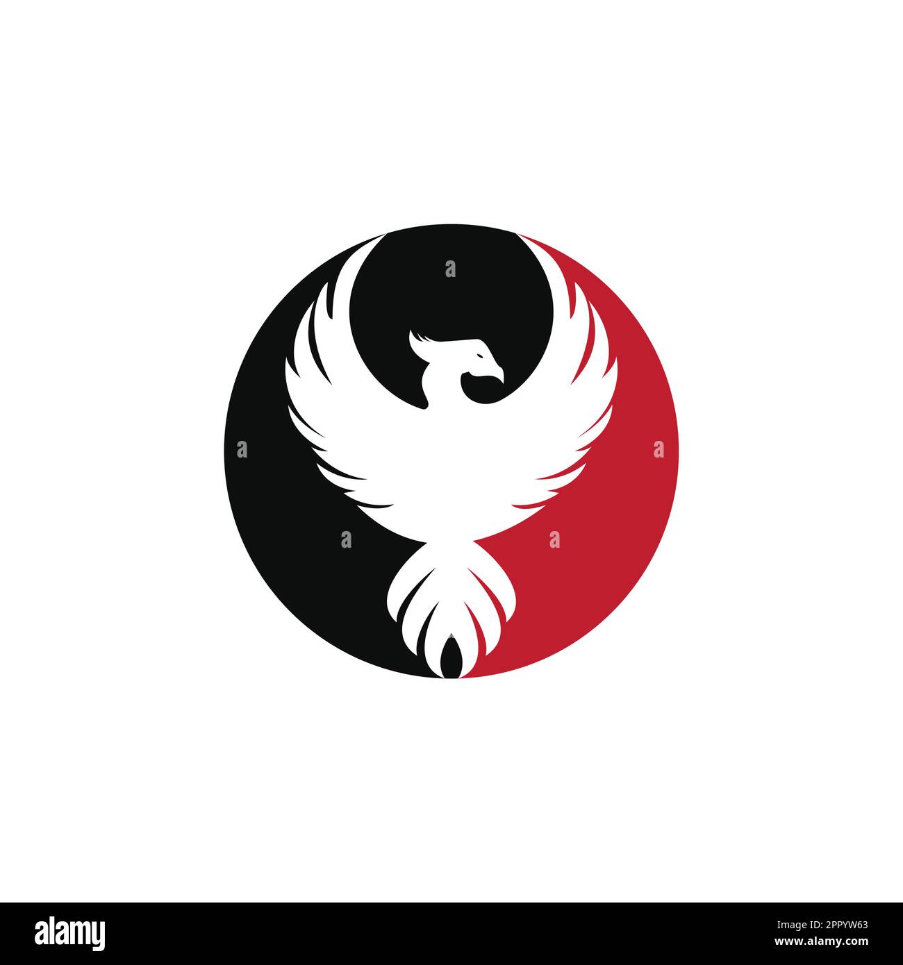 Phoenix logo design. Creative logo of mythological bird Stock Vector ...