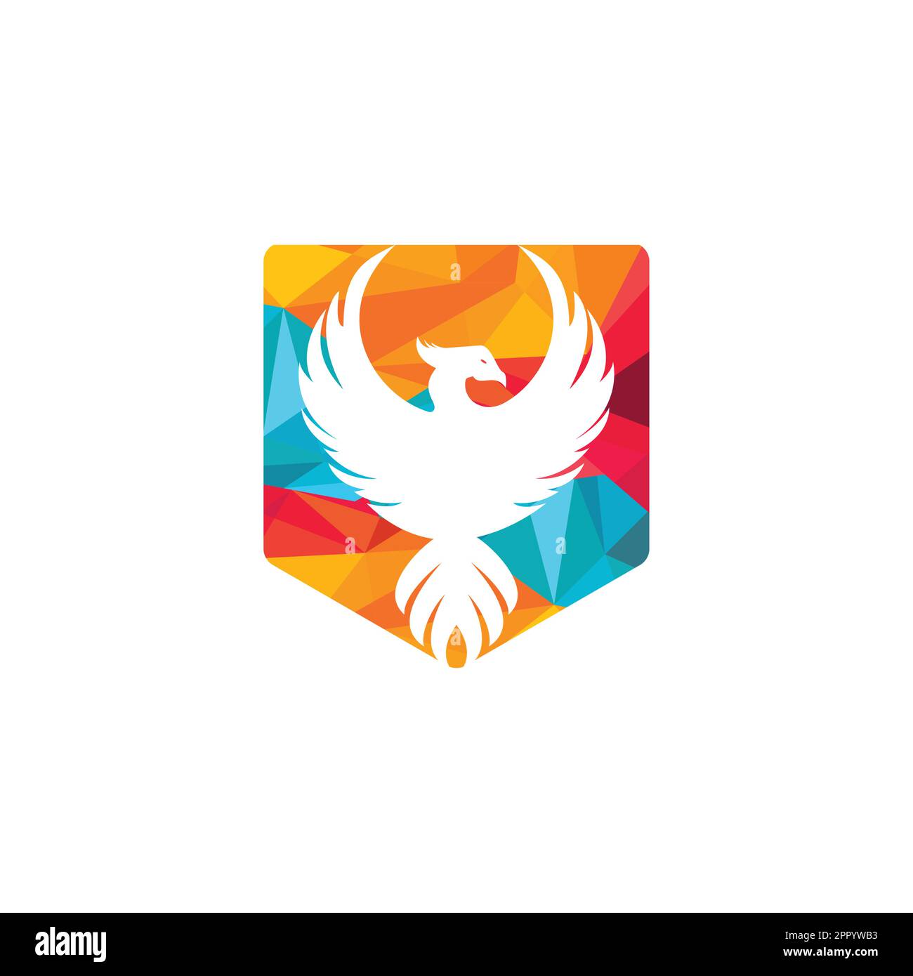Phoenix logo design. Creative logo of mythological bird Stock Vector ...