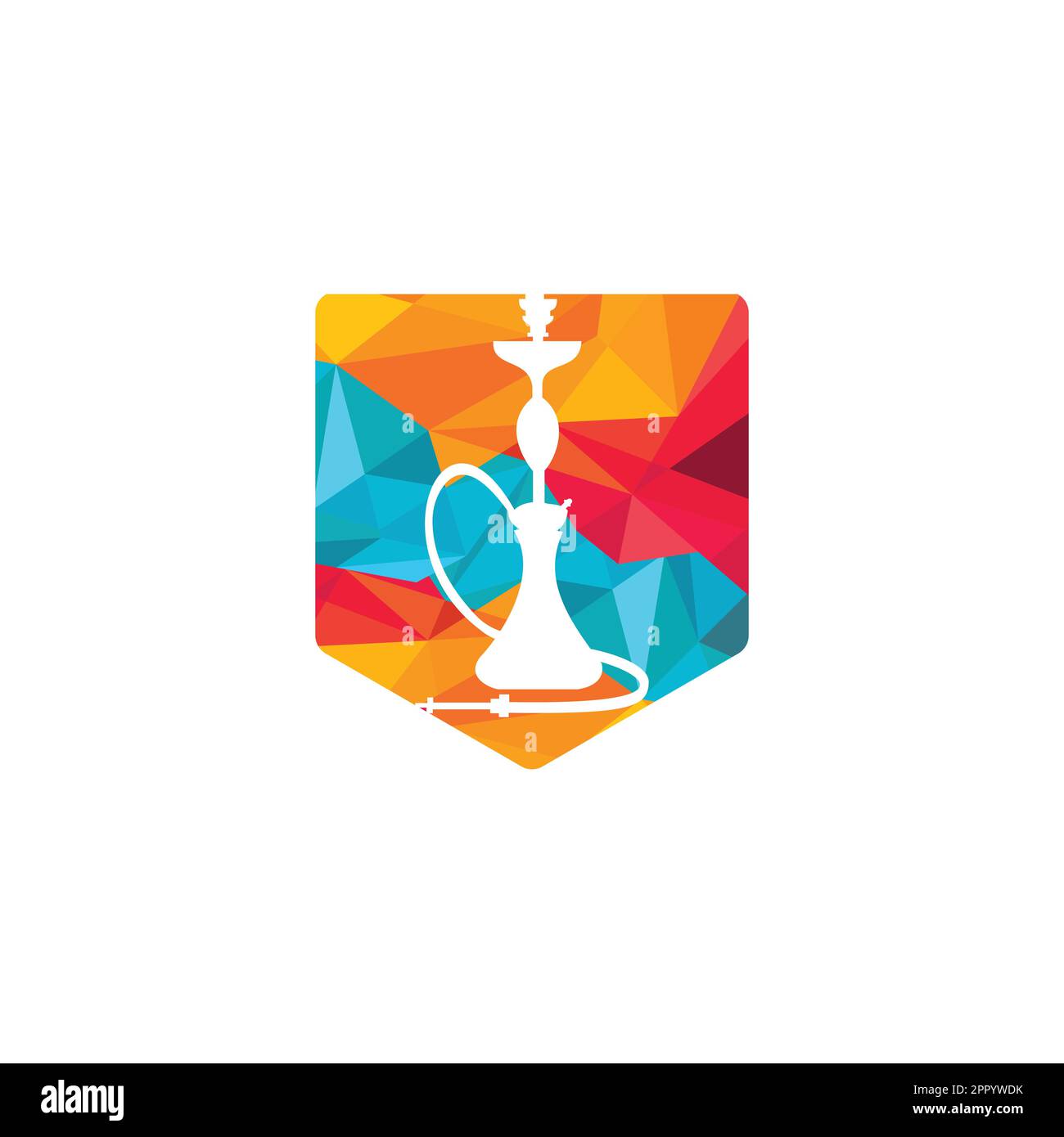 Hookah logo design. Vintage sheesha logo. Lounge cafe emblem. Arabian ...