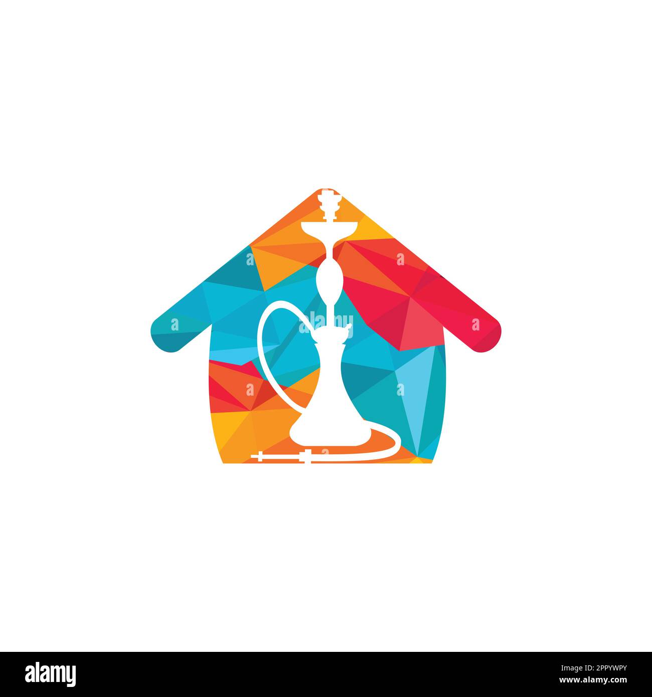 Hookah House logo design. Vintage sheesha logo. Lounge cafe emblem ...