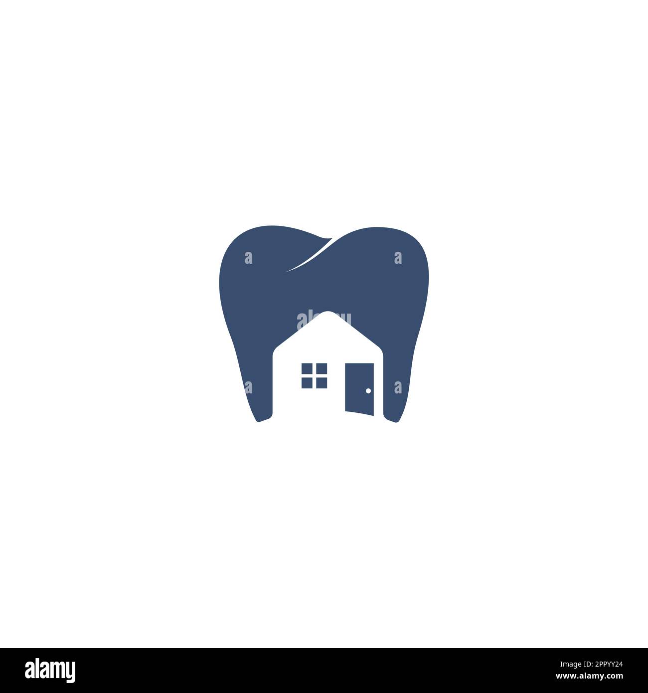 Tooth house vector logo design Stock Vector Image & Art - Alamy