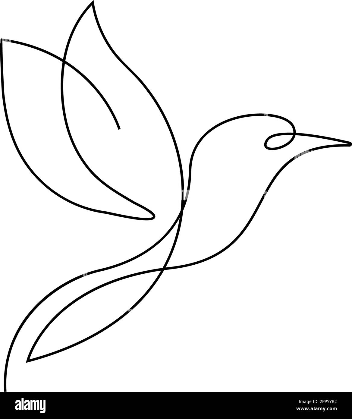 Bird line art image icon design illustration Stock Vector Image & Art ...