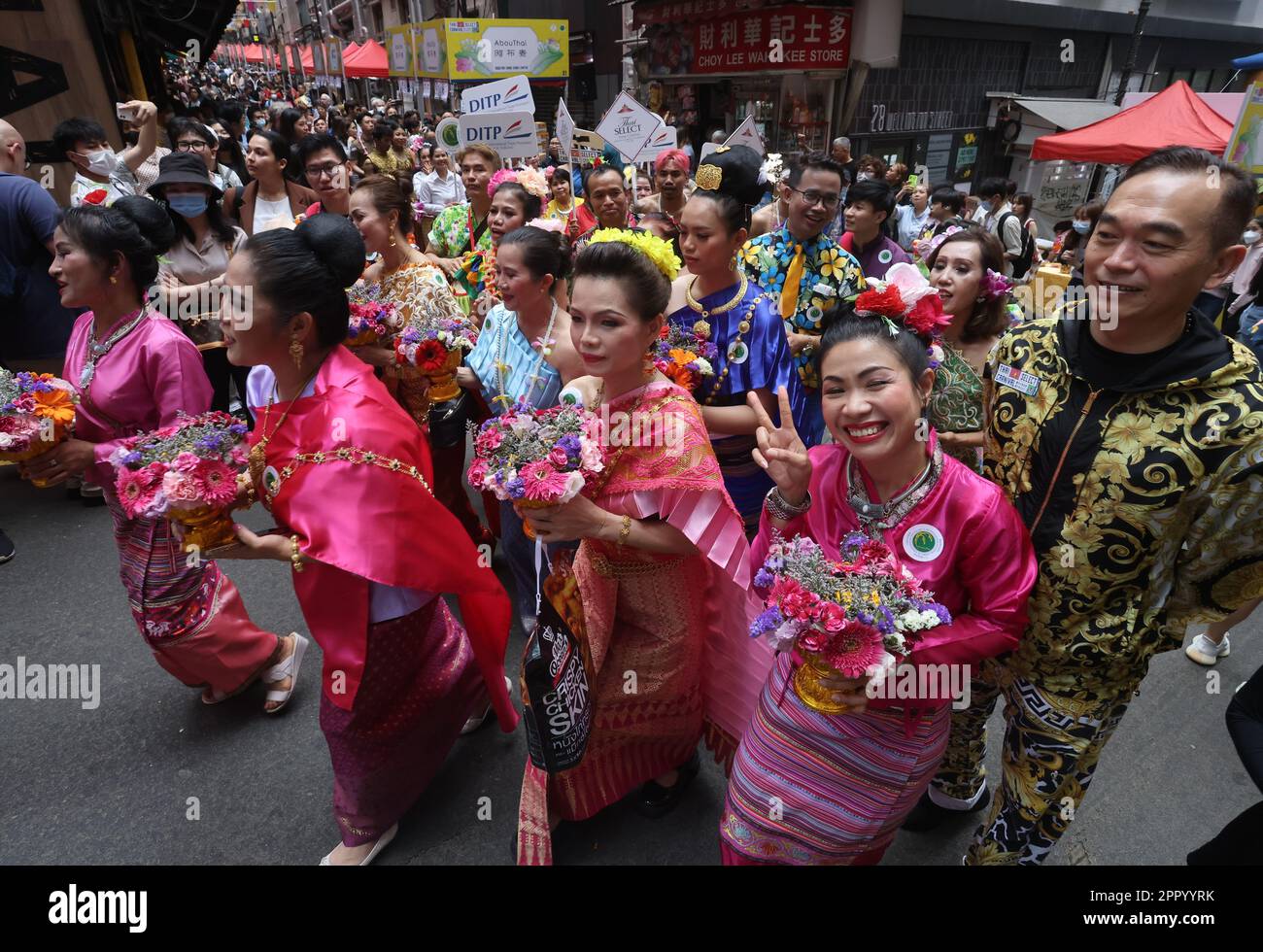 Opening ceremony of the Thai SELECT Carnival 2023 in Lan Kwai Fong in ...