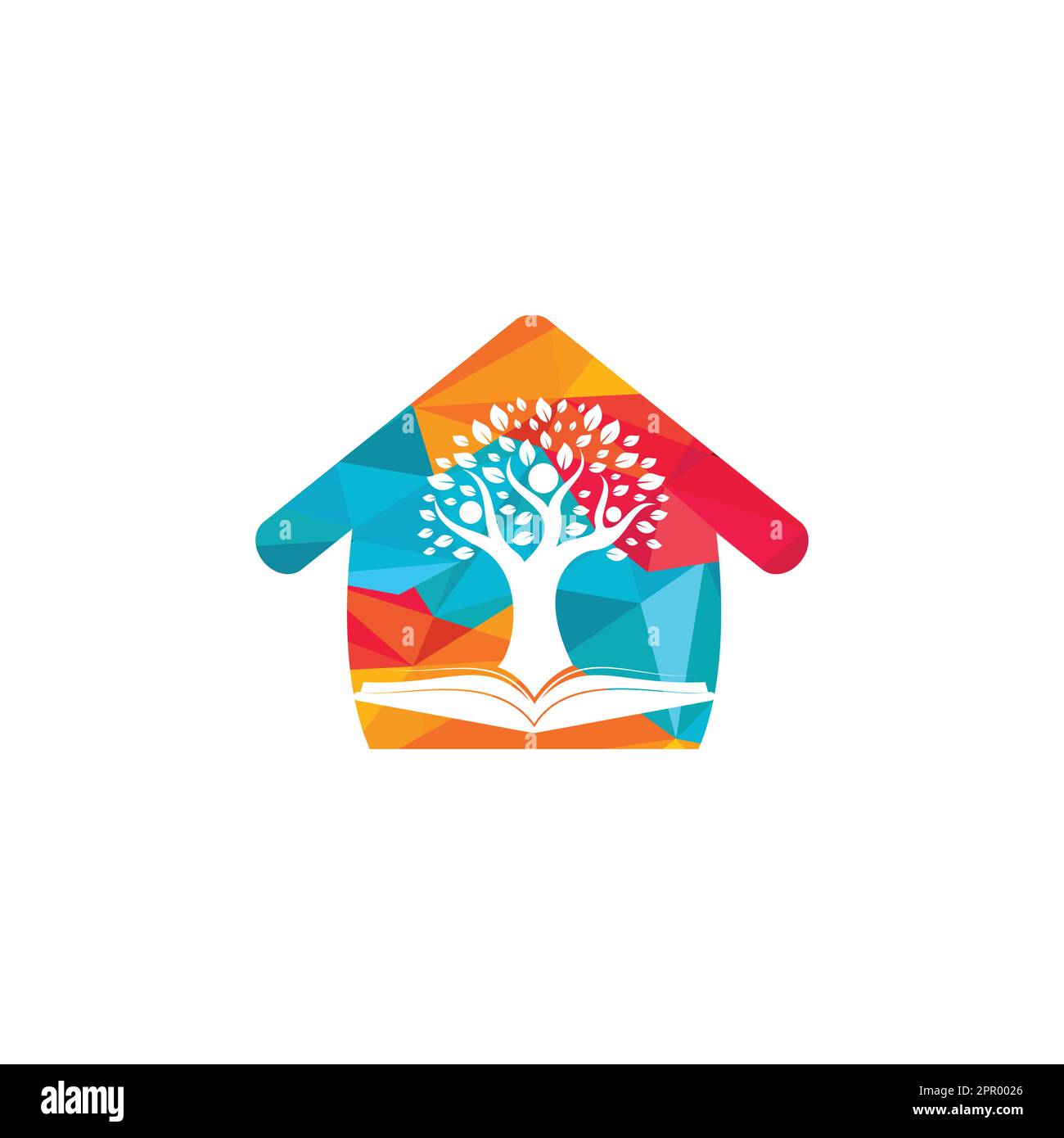 Human tree logo design. Leader education logo design Stock Vector Image ...