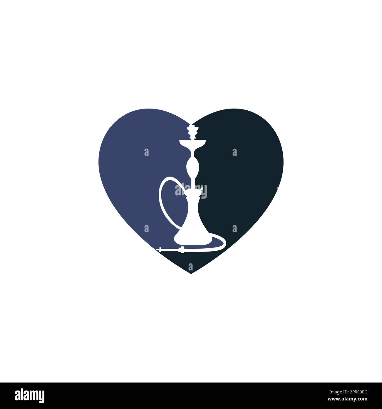 Hookah Heart logo design. Vintage sheesha logo. Lounge cafe emblem ...