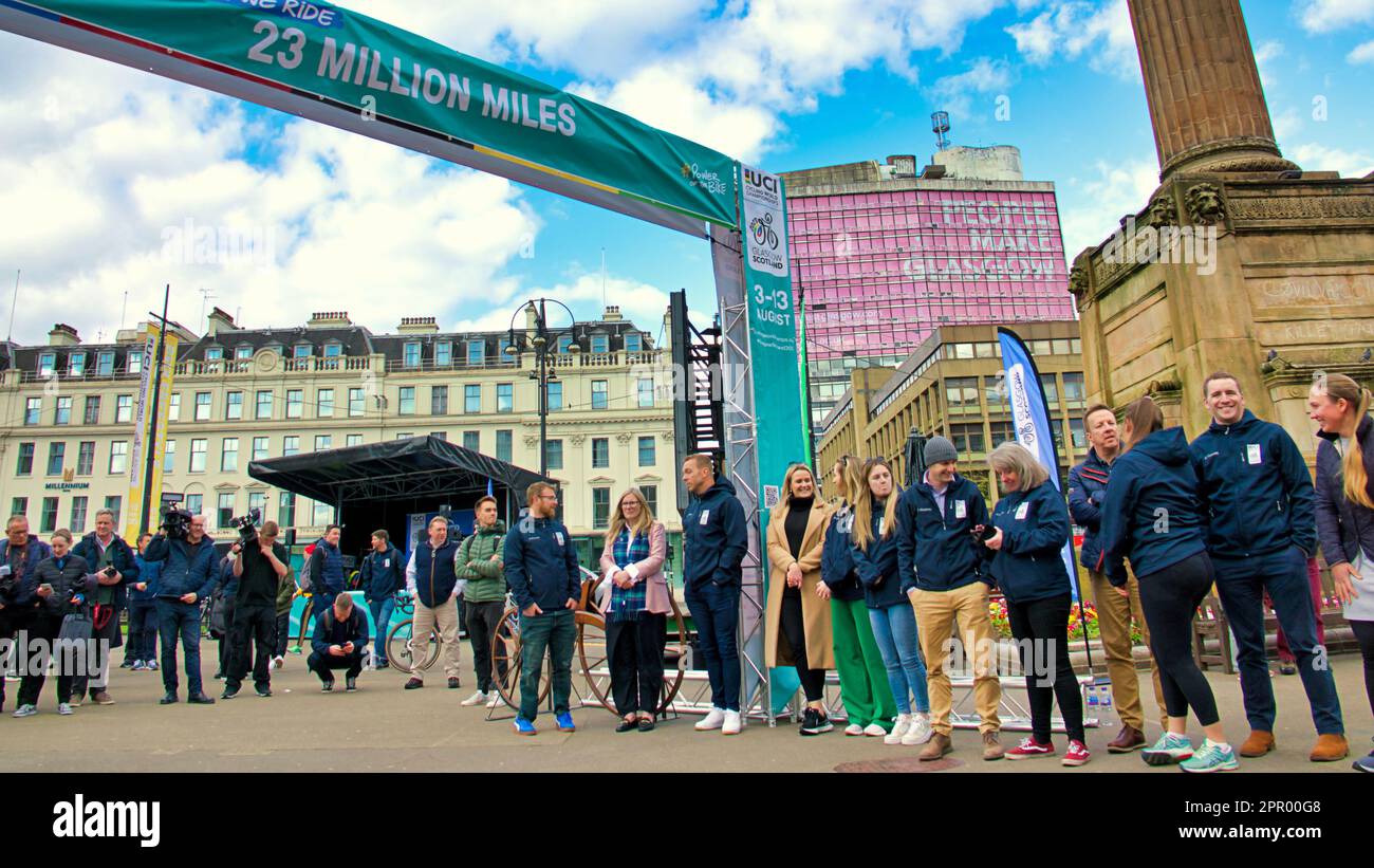 Glasgow, Scotland, UK 25th April, 2023. The 23 Million Mile Challenge ...