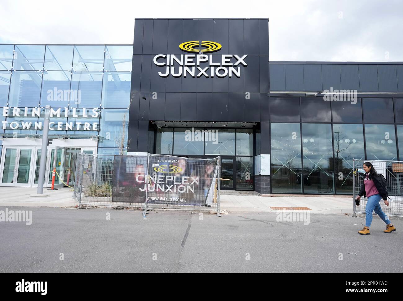 Mississauga, Canada. 24th Apr, 2023. Cineplex Junxion Erin Mills is in the final stages of ...