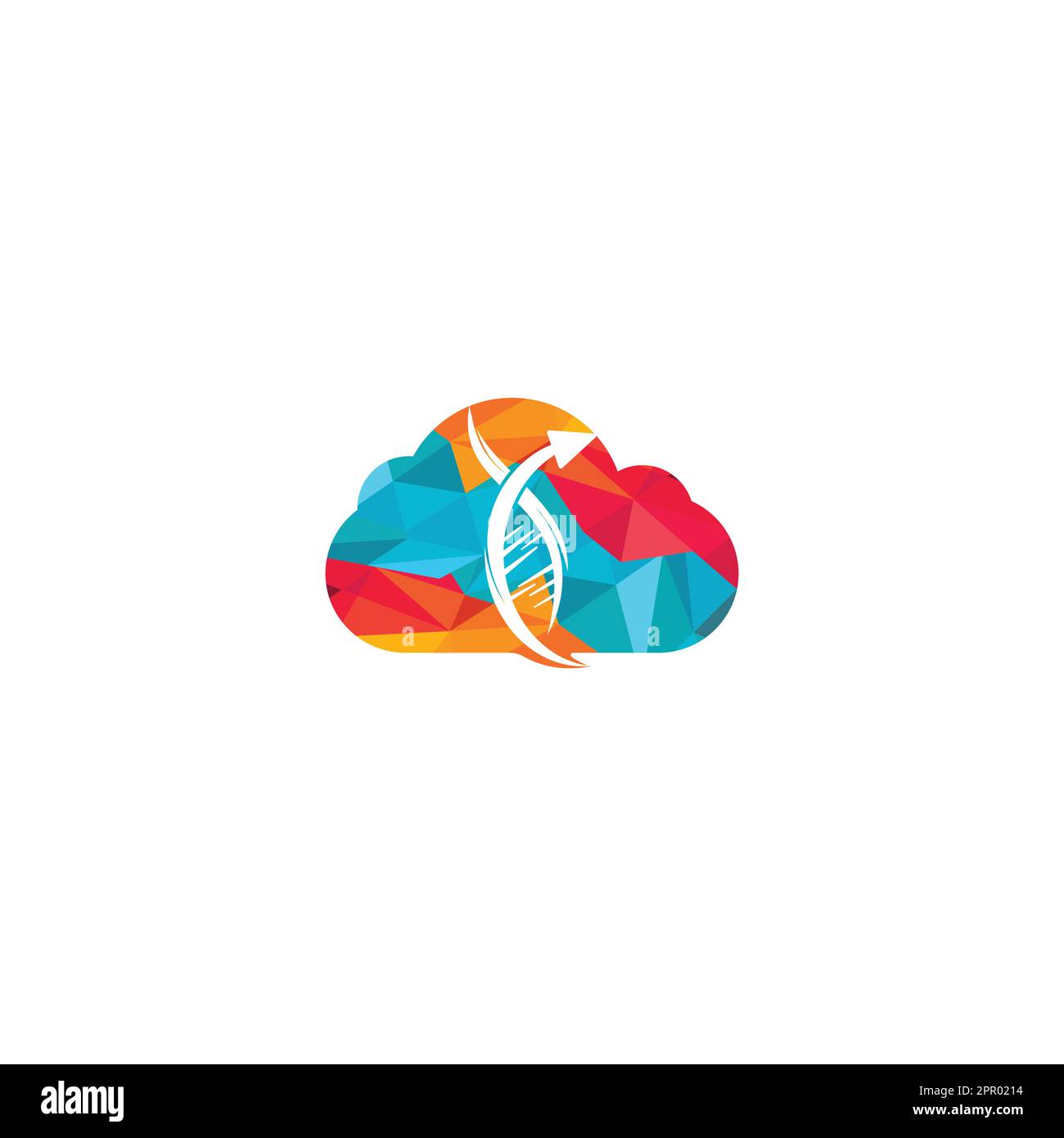 Abstract cross medical and human DNA cloud vector logo design. Logo for the clinic ...