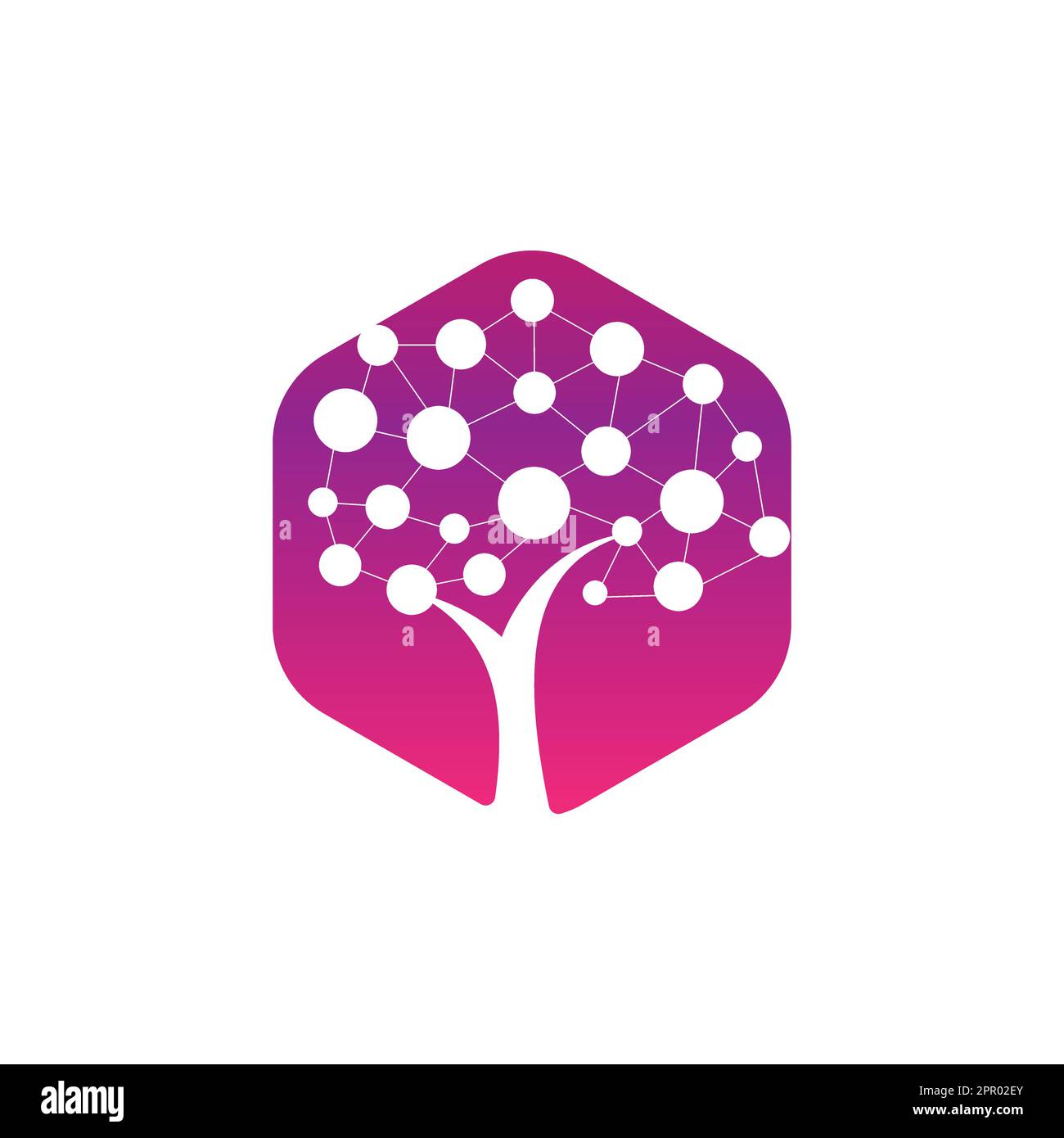 Digital Tree logo design. Technology, nature, wireless, internet ...