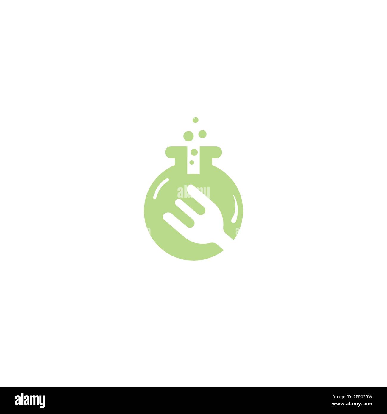 Food lab vector logo design. Lab test tube with fork Stock Vector Image ...