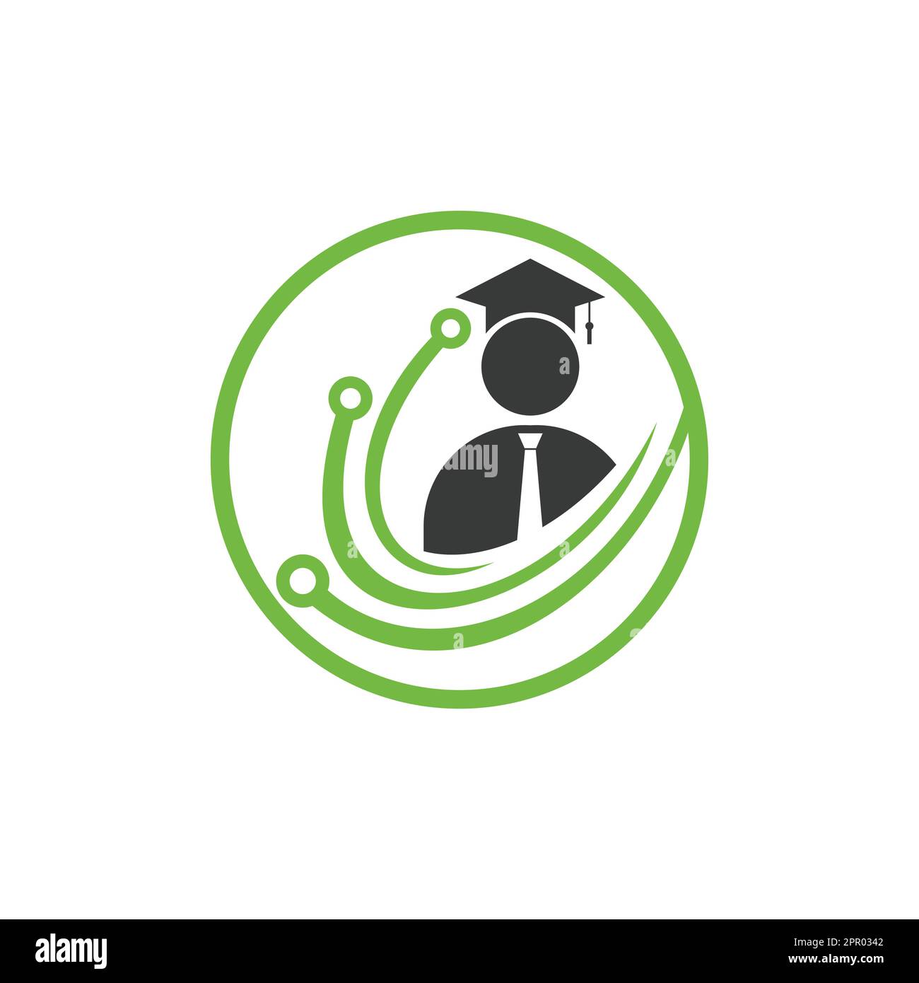 Education tech vector logo design. Digital school logo concept Stock ...