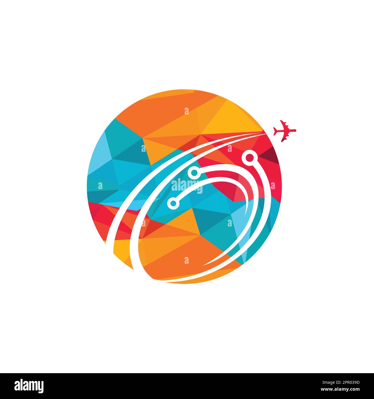 Travel tech vector logo design. Digital travel logo concept Stock ...