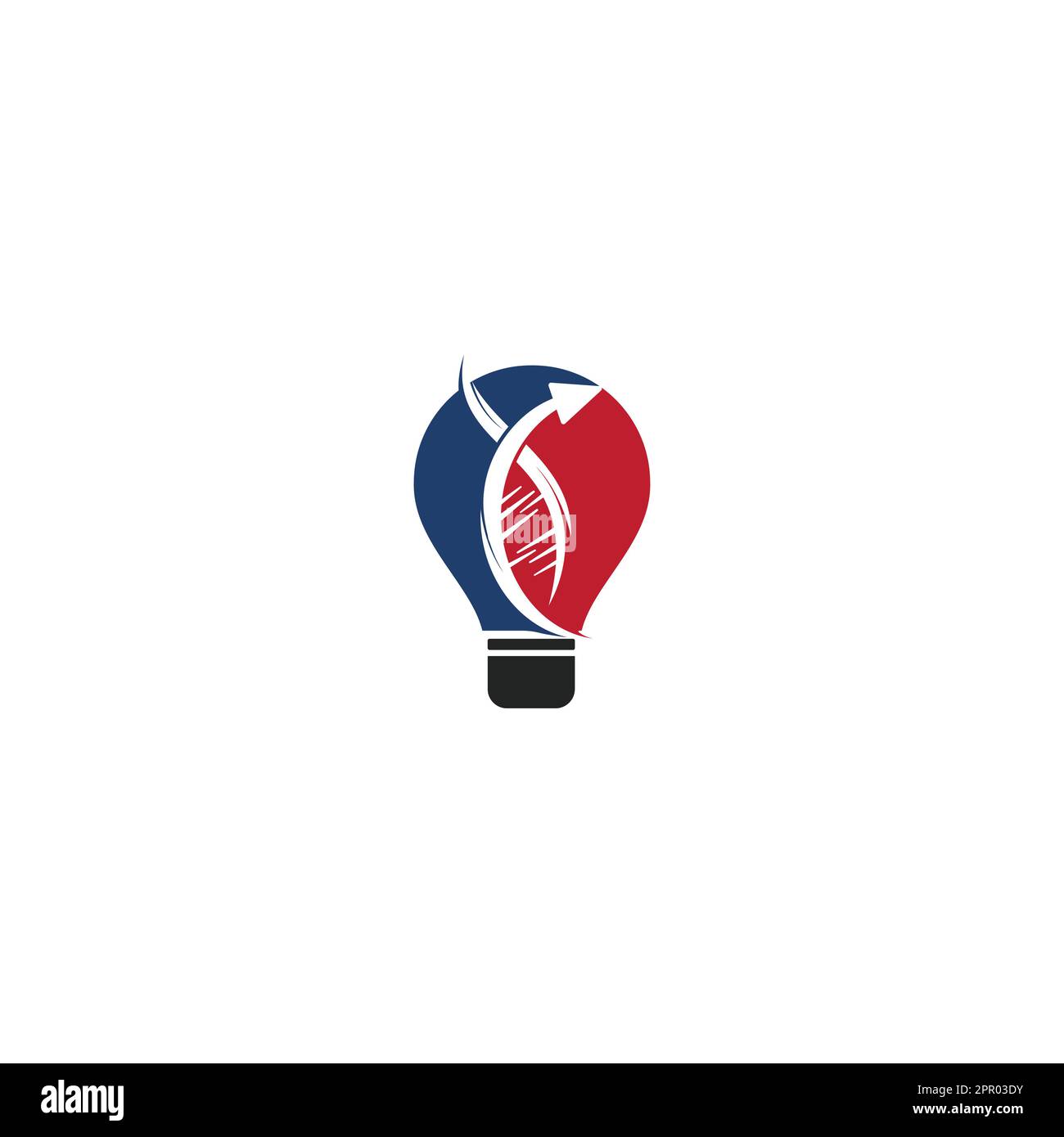 Bulb lamp and Human nature DNA and genetic logo design. Human health ...