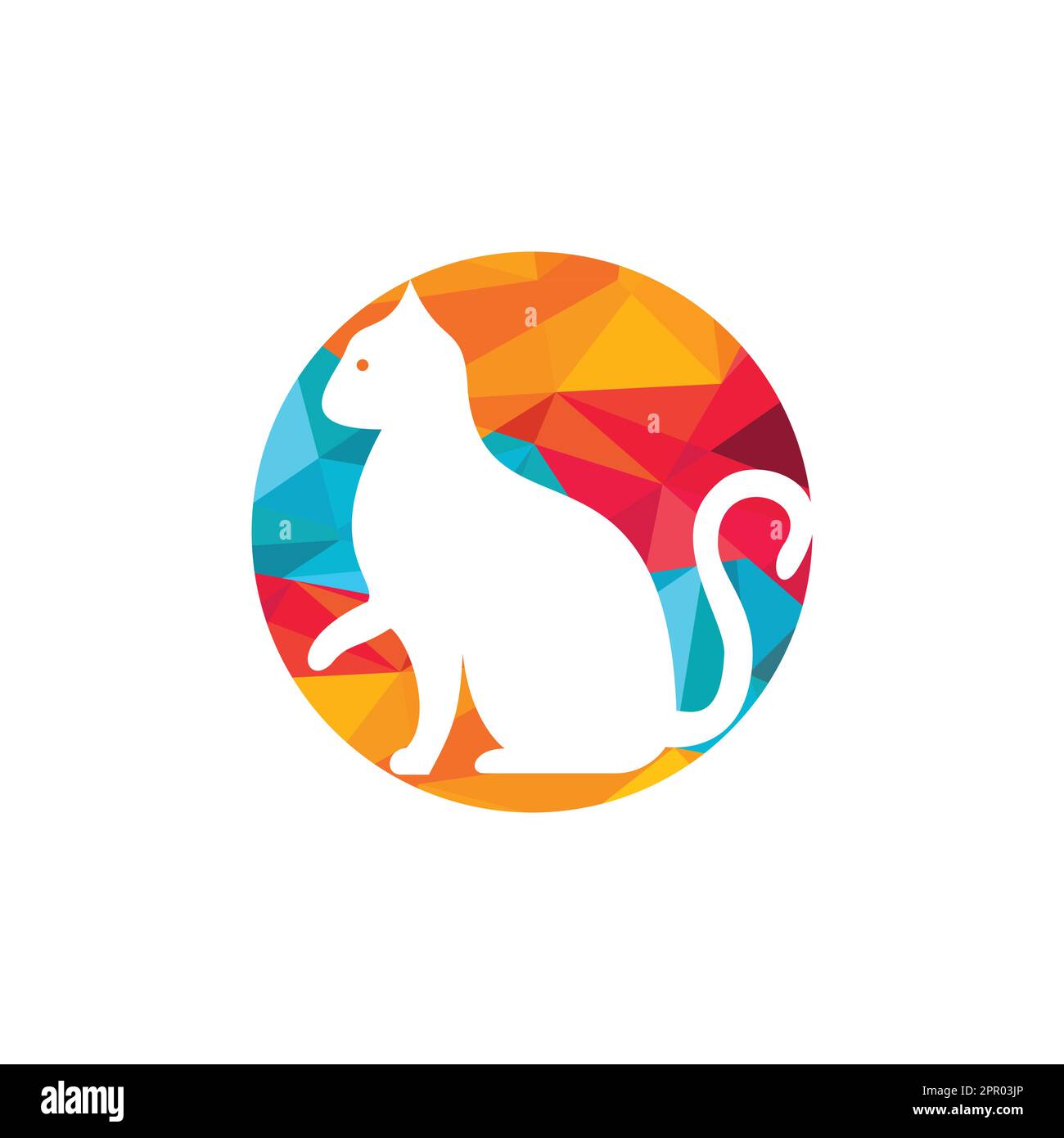 Cat vector logo design. Pet shop logo design. Animal Pet Care Logo ...