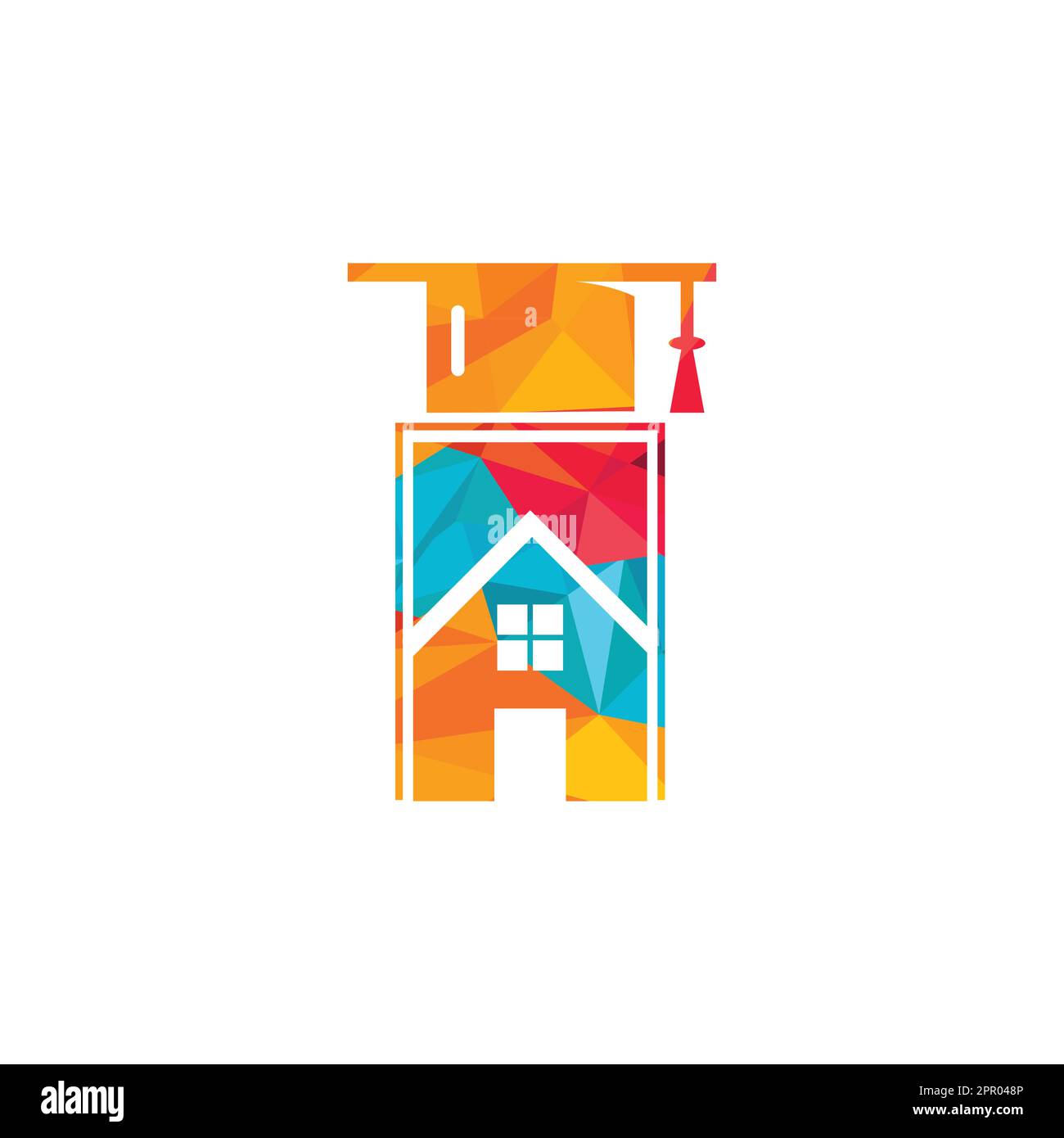 House school education logo design. Student housing logo template Stock ...