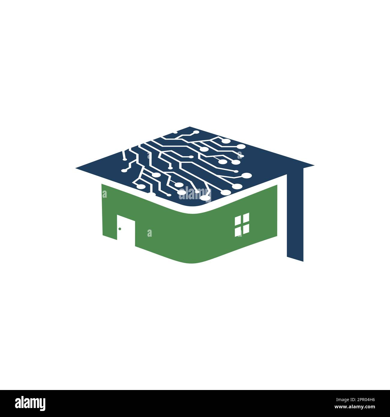 Technology school logo design concept. Artificial intelligent ...