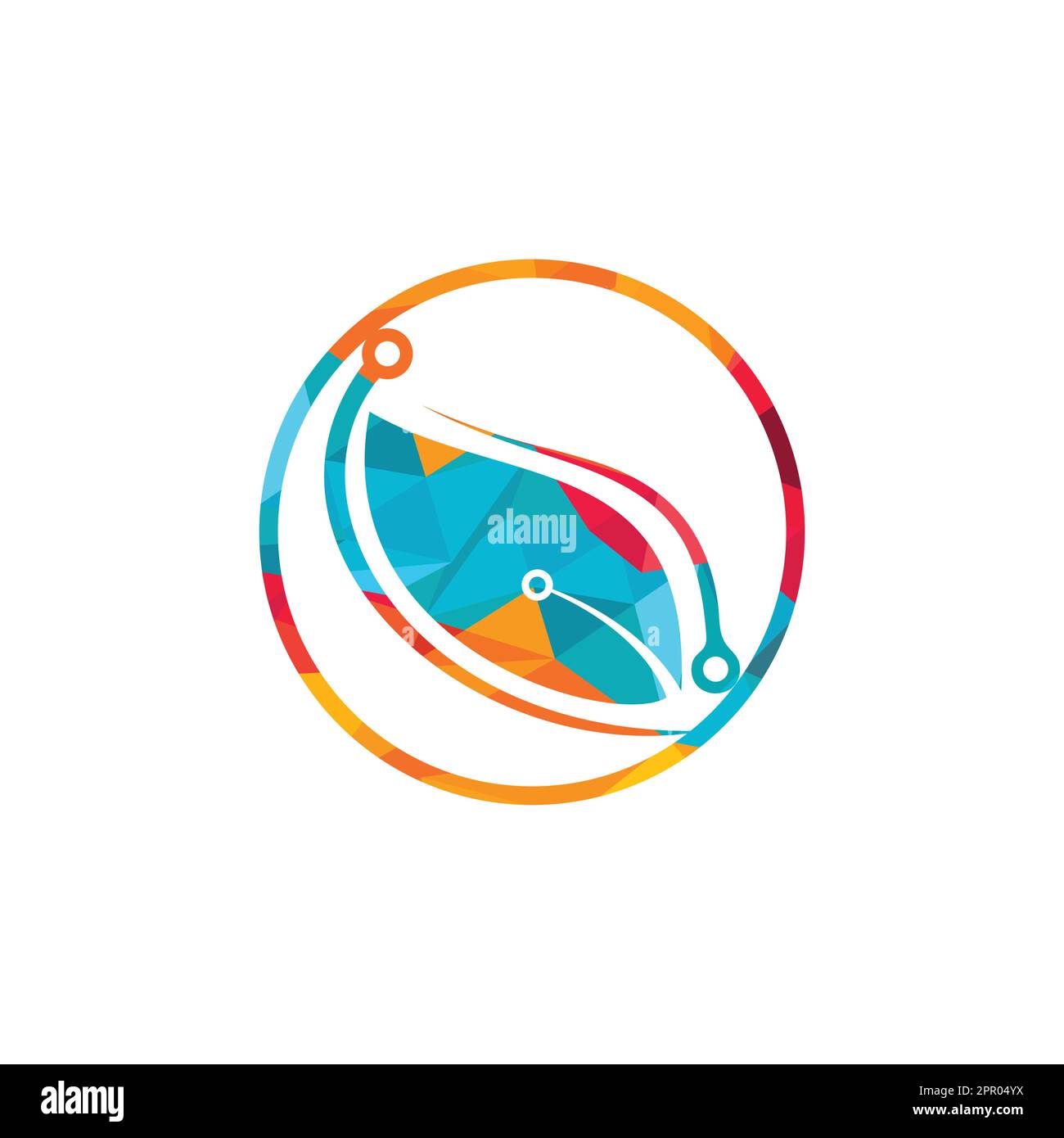 Green leaf technology logo design. Circuit Leaf vector design Stock ...