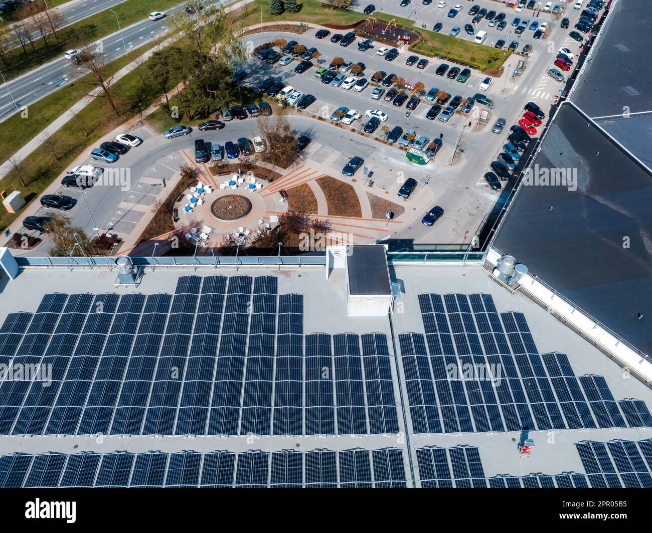 Aerial view of the Spice shopping mall in Riga, Latvia Stock Photo - Alamy