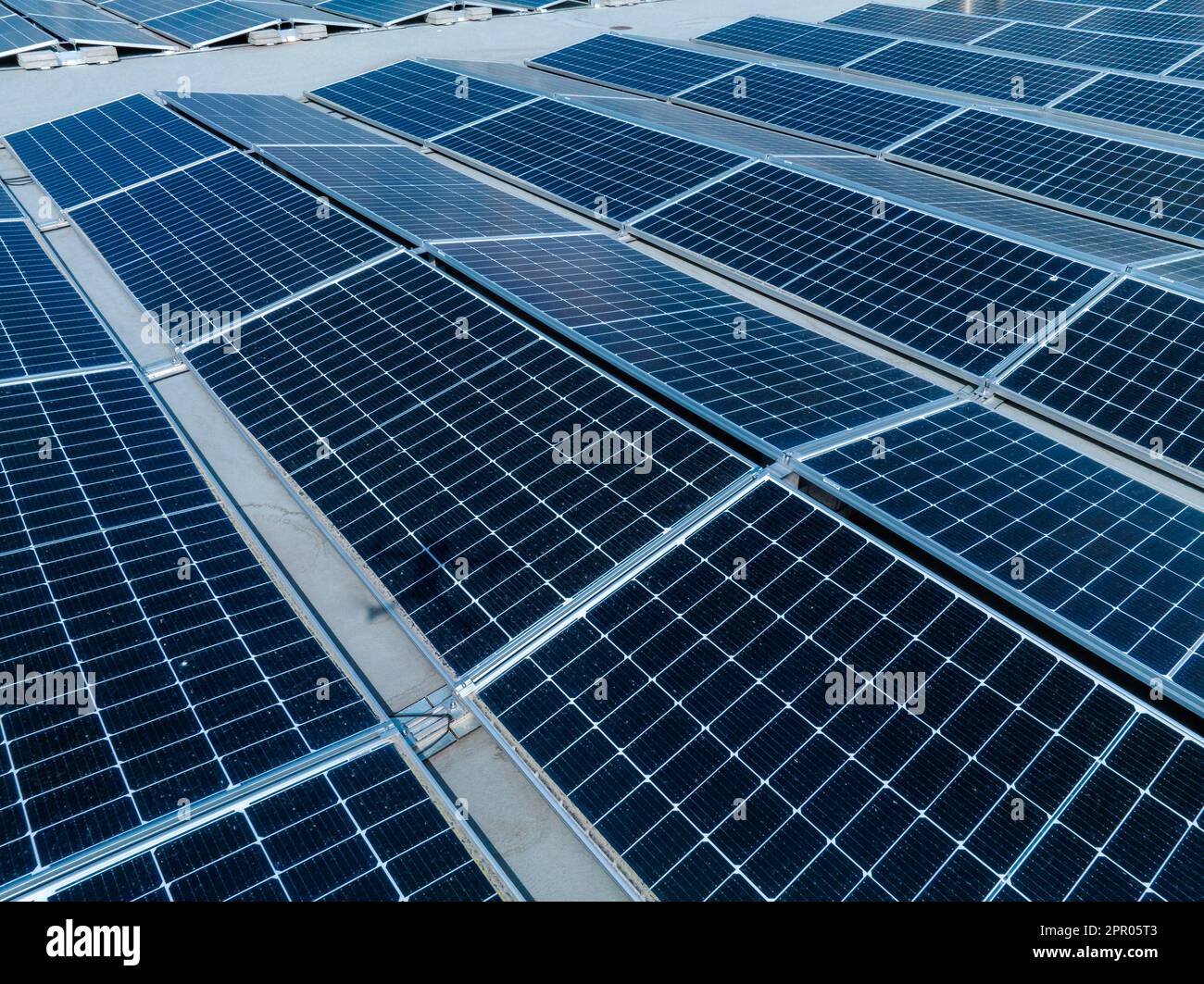 Close-up of Solar cell farm power plant eco technology Stock Photo - Alamy