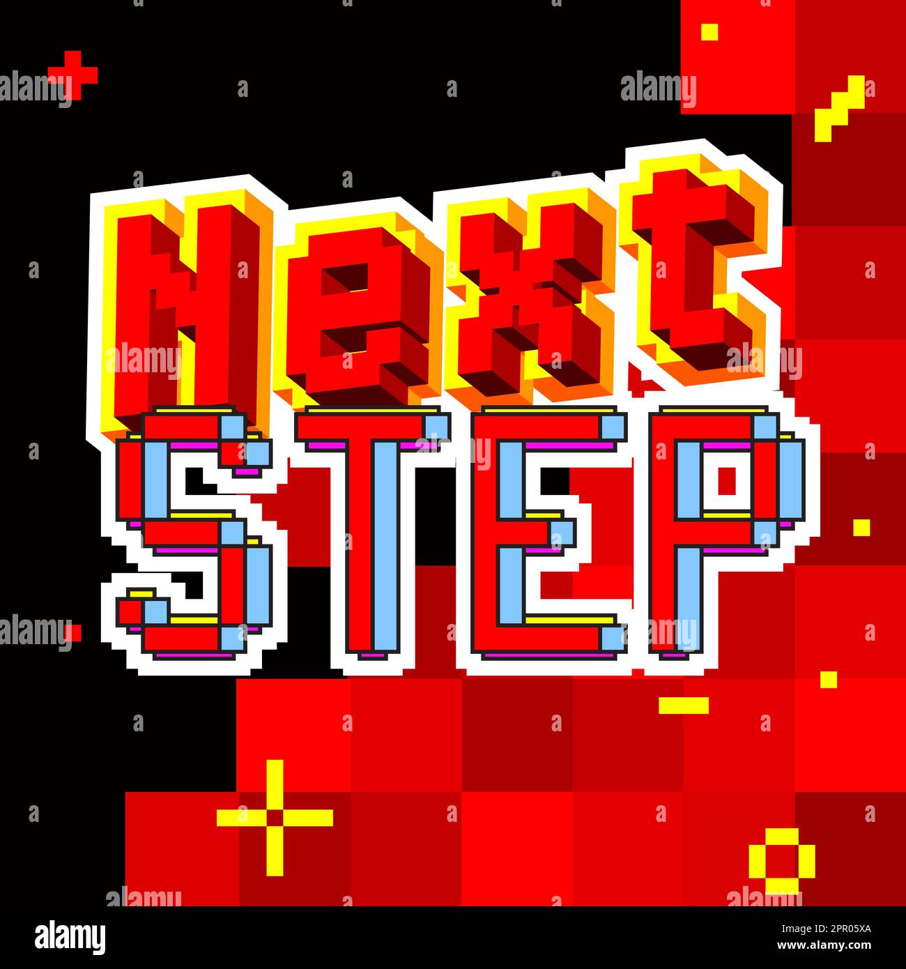 Next step word Stock Vector Images - Alamy