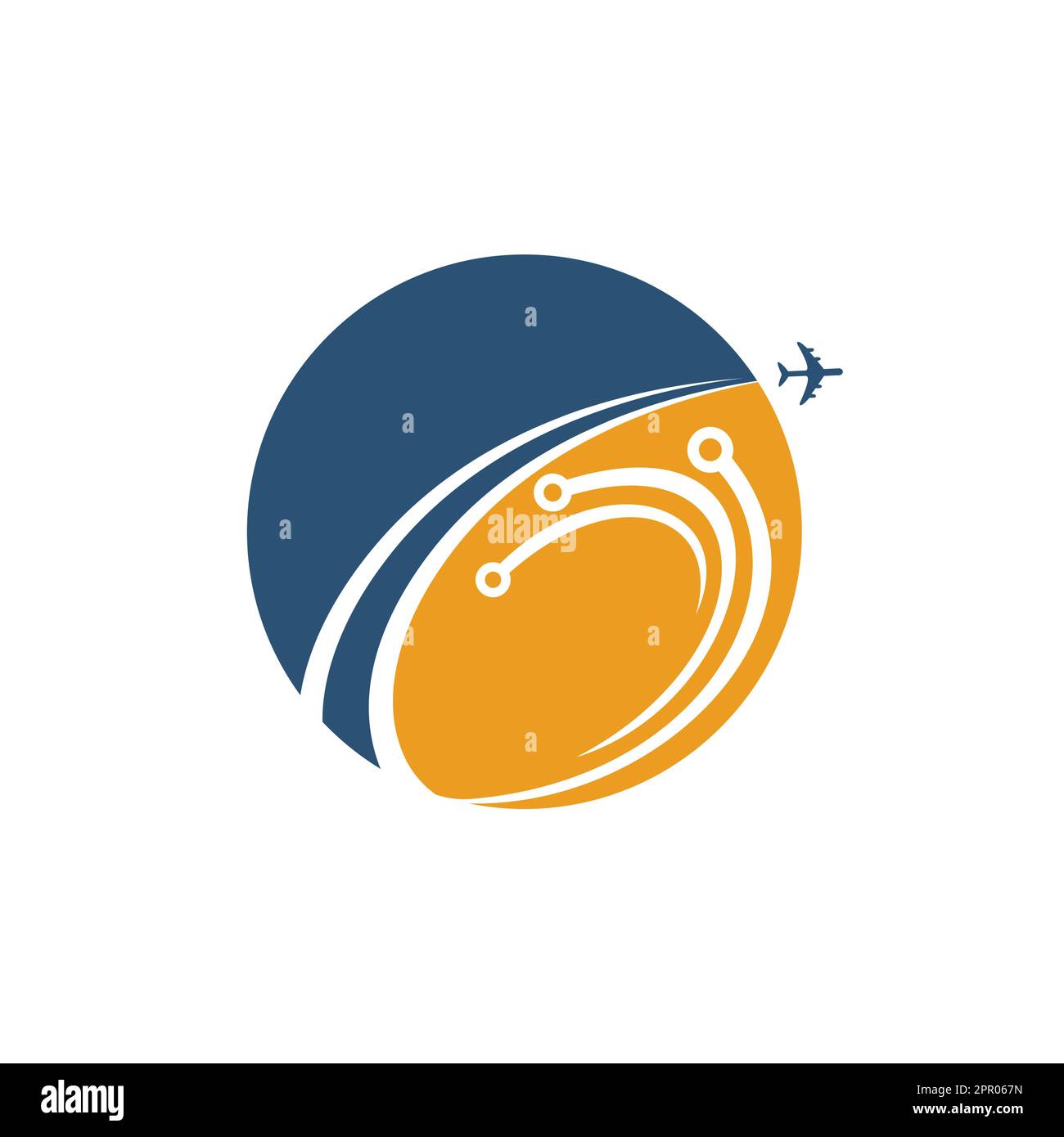 Travel tech vector logo design. Digital travel logo concept Stock ...