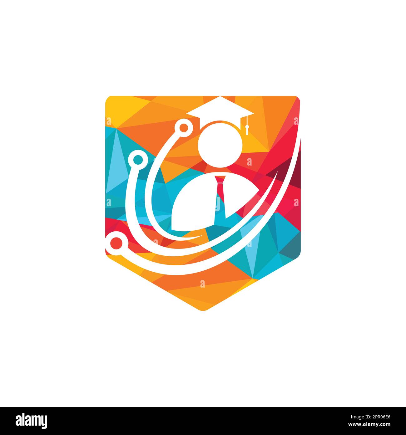 Education tech vector logo design. Digital school logo concept Stock ...