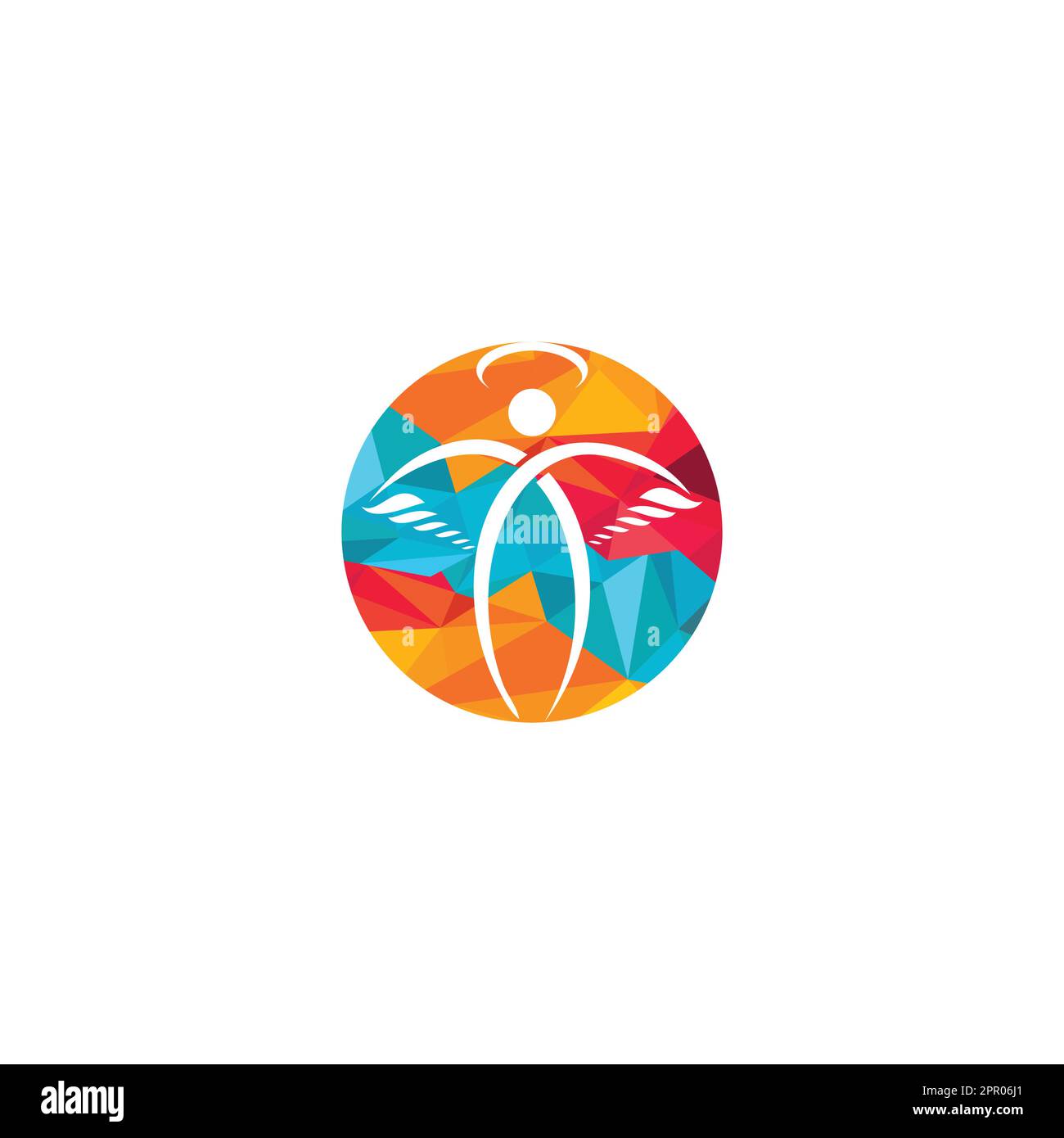 Abstract Angel Vector Logo Design. Represents the Concept of religion ...