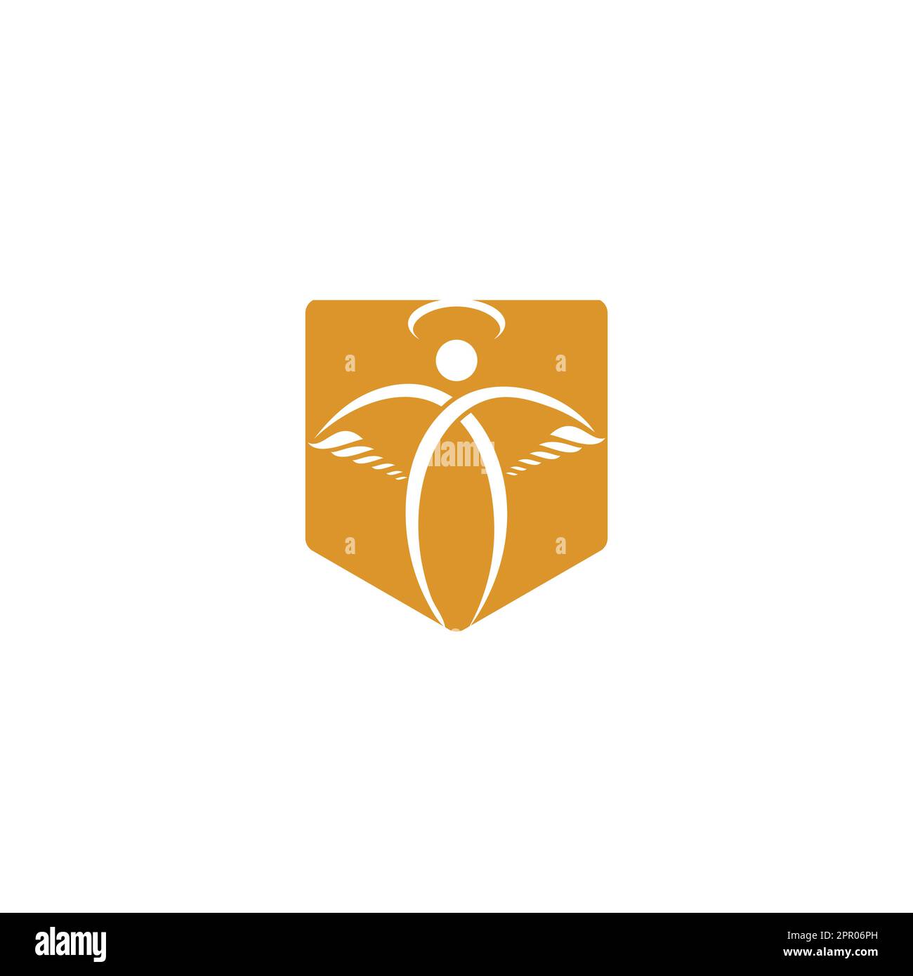 Abstract Angel Vector Logo Design. Represents the Concept of religion ...