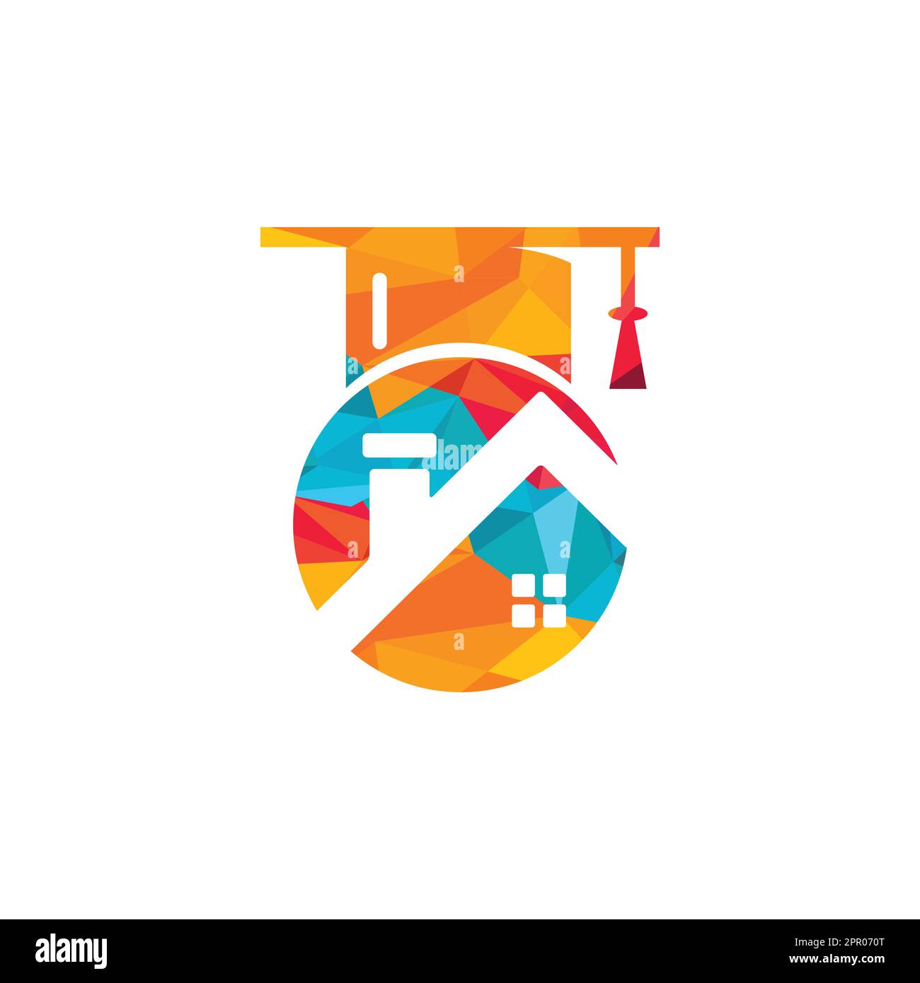 House school education logo design. Student housing logo template Stock ...