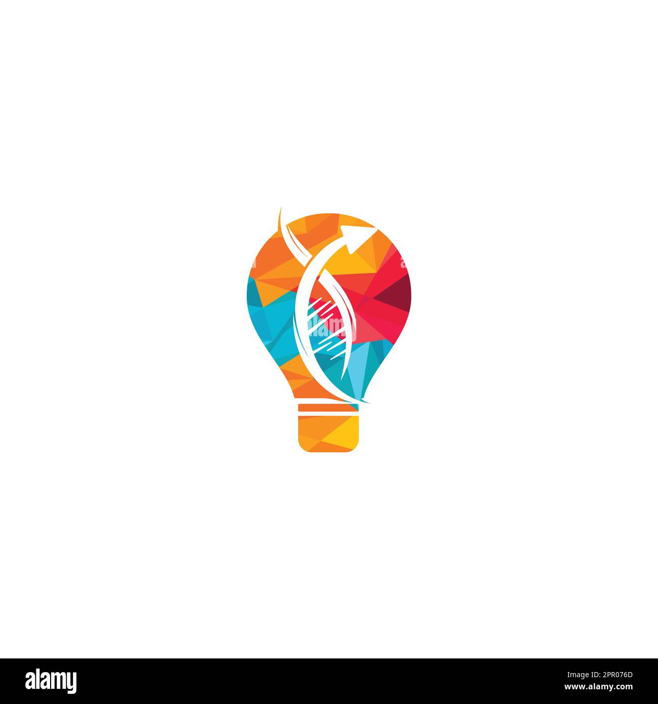 Bulb lamp and Human nature DNA and genetic logo design. Human health ...